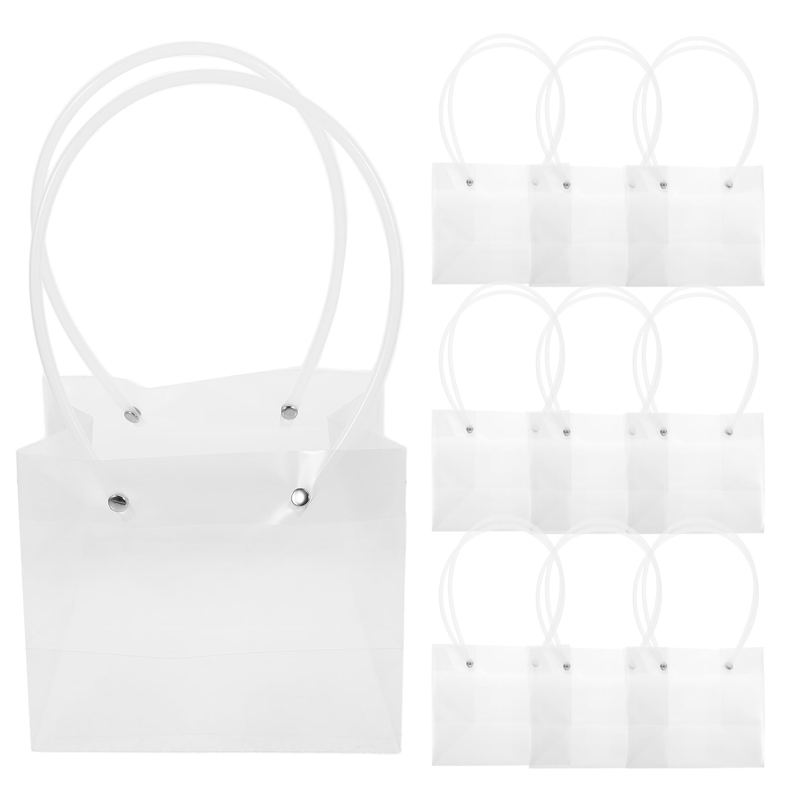 RENACLIPY 10Pcs Transparent Pvc Flower Packaging Bag for Florist ...