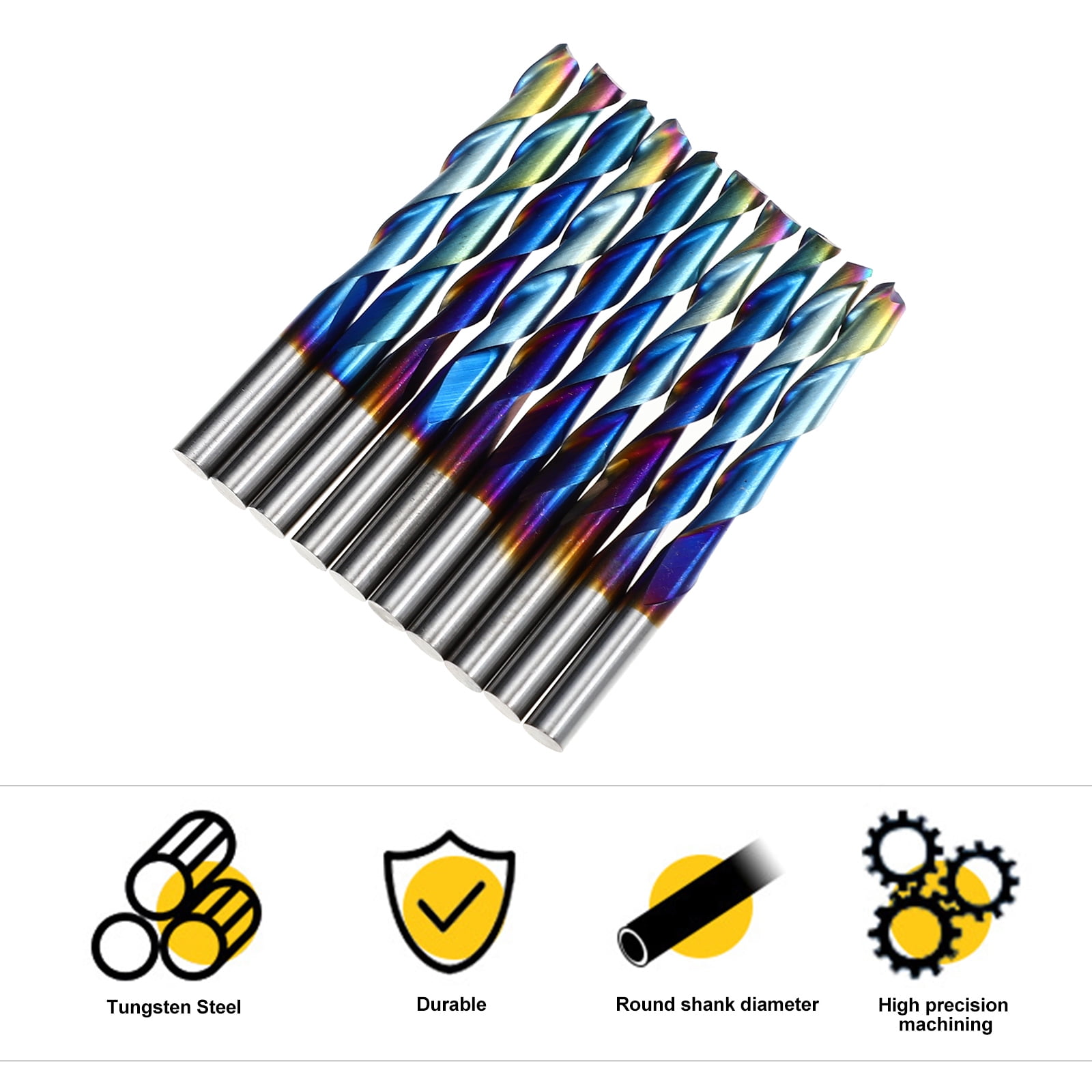 RENACLIPY 10Pcs Cnc Machine Bit Assorted Color for Engraving and ...