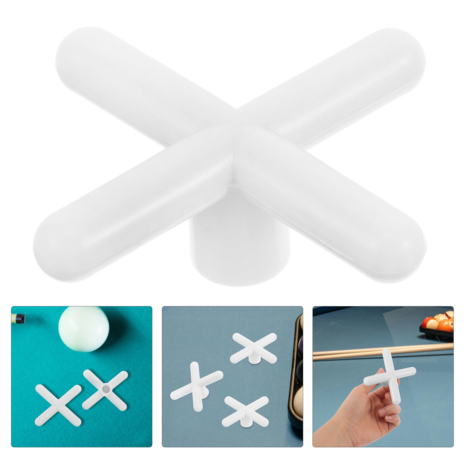 RENACLIPY 10Pcs Cross Bridge for Billiard Bridge Accessory in White ...