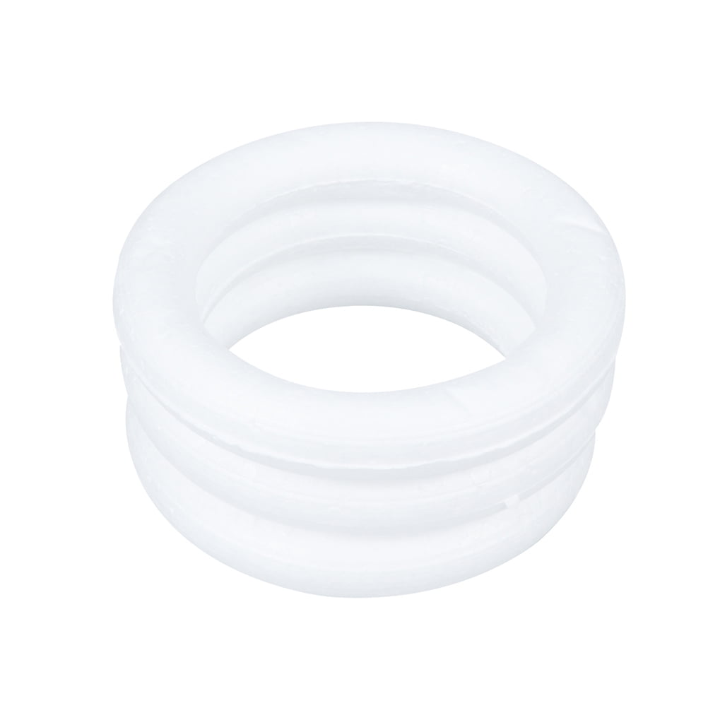 RENACLIPY 10pcs White Polystyrene Wreath Forms for Christmas Crafts ...