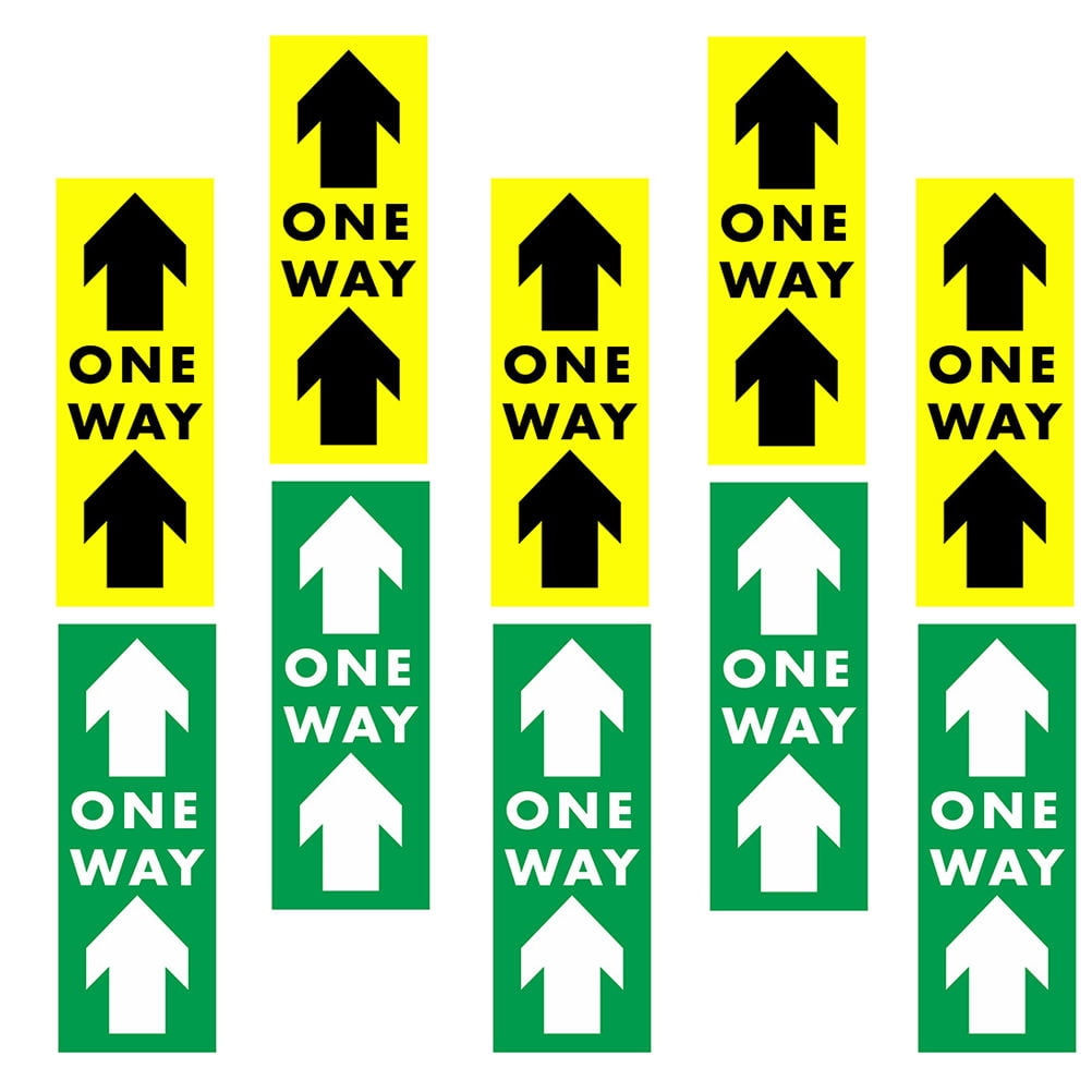 RENACLIPY 10Pcs Floor Markers Stickers Warning Stickers For Classroom ...