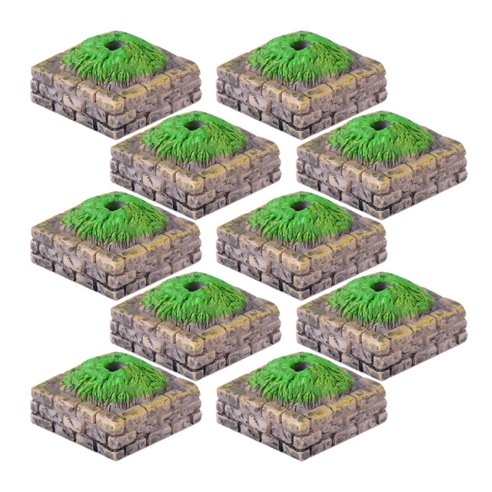 RENACLIPY Micro-Landscape Tree Altar Base Model Resin 10Pcs Multi ...