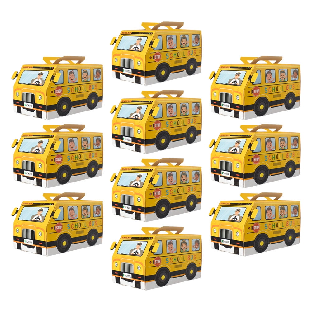RENACLIPY School Bus Shaped Candy Boxes Back to School Party Favors ...