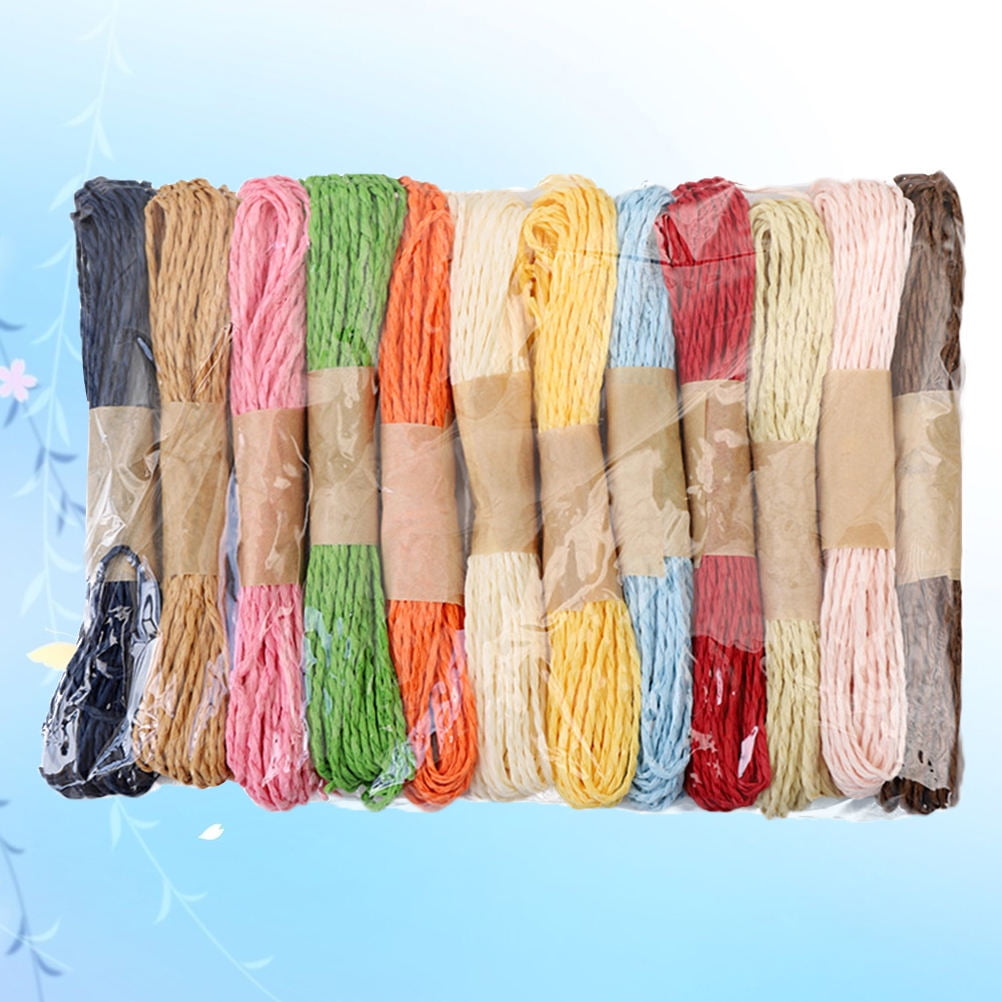 RENACLIPY Braided Paper Cord Assorted Colors Great for Handmade Cards ...
