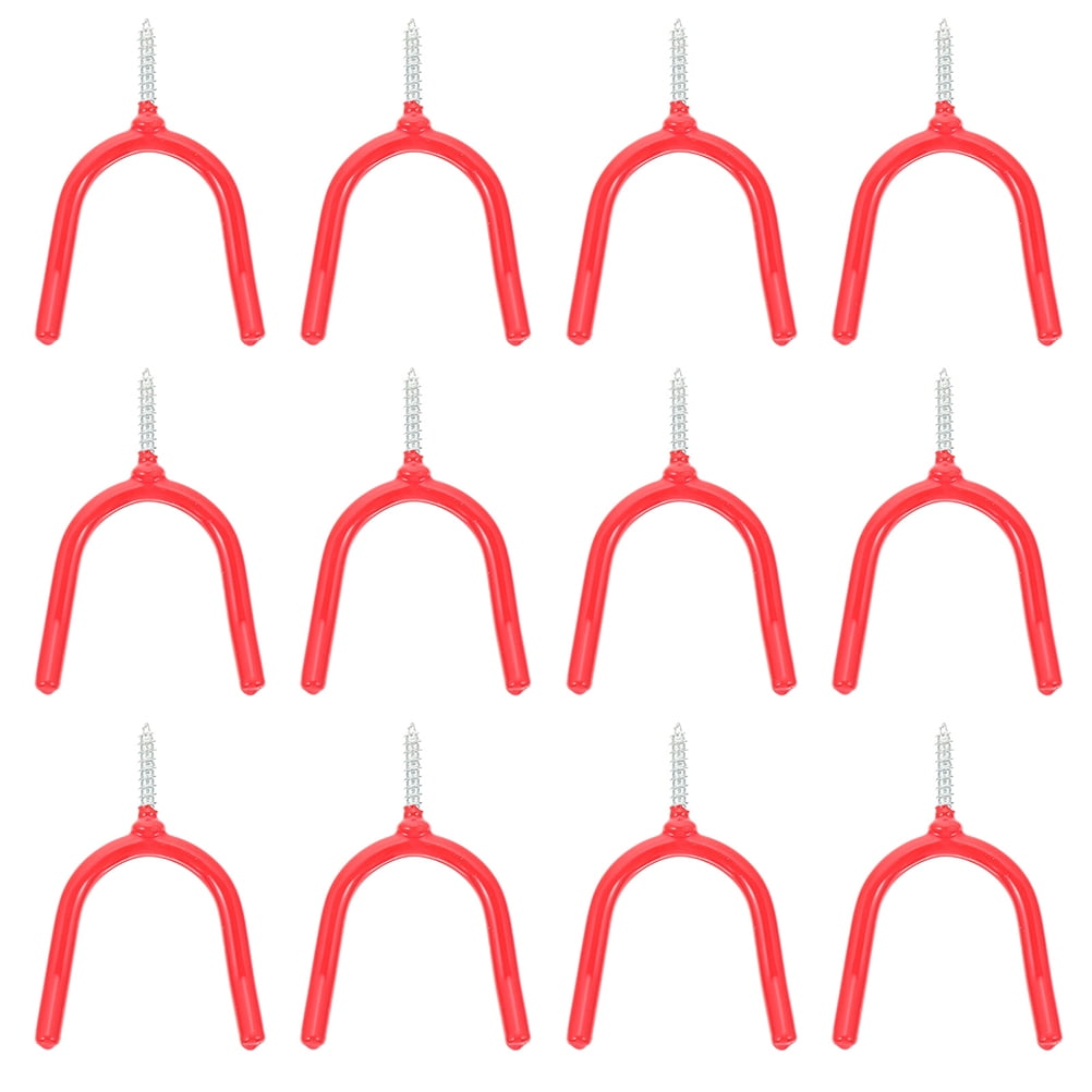 RENACLIPY 12Pcs Utility Hooks Garage Wall Organizer Hooks for Hanging ...