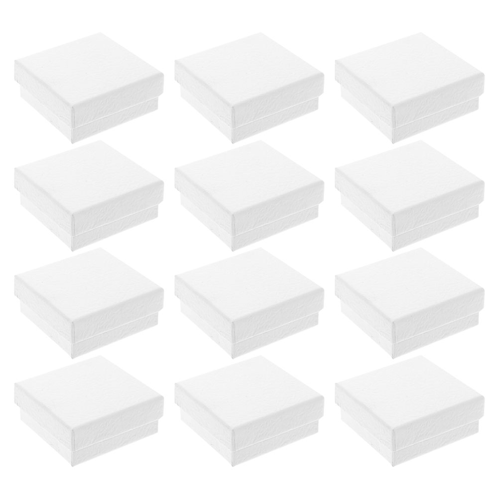 RENACLIPY 12pcs Small Decorative Box Elegant White Paper Storage For ...