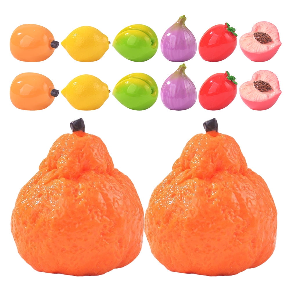 RENACLIPY Fake Fruits Versatile Decoration Resin Material for Displays ...