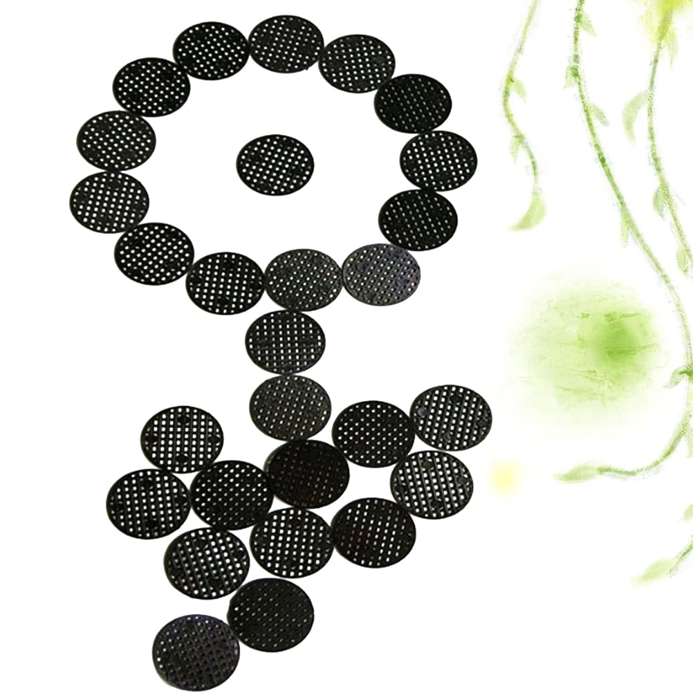 RENACLIPY 150Pack Black Plastic Flower Pot Mesh Pad For Preventing Soil ...