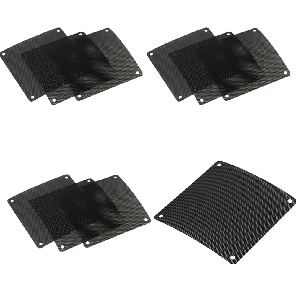 RENACLIPY 15Pcs Black Square PVC for Pc Fan Mesh Cover 4.7x4.7in ...