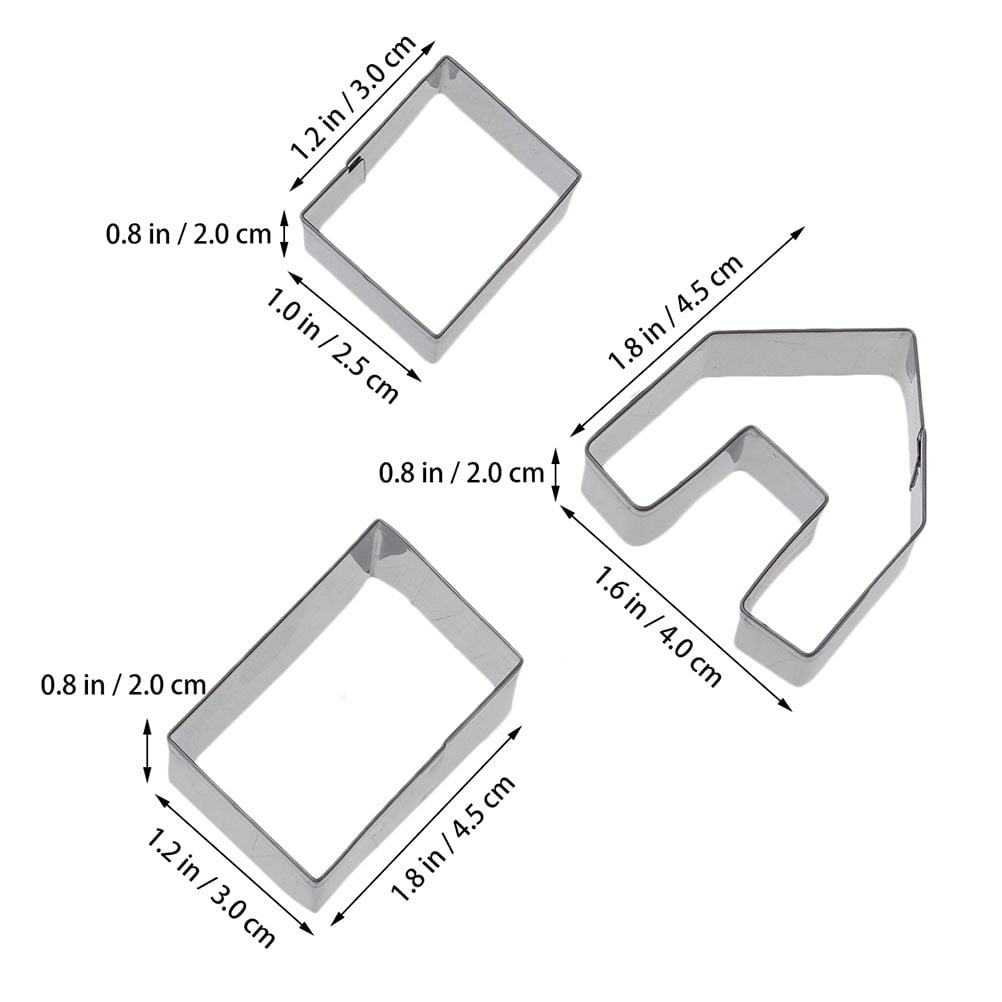 RENACLIPY 15Pcs Christmas Gingerbread Cut Outs Cookie Cutters Silver ...