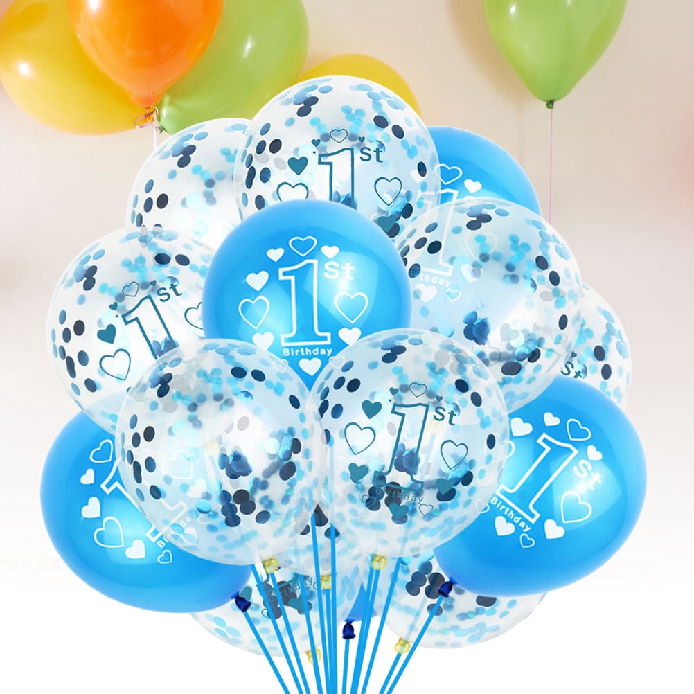 RENACLIPY 15Pcs First Birthday Theme Balloons Set for Items - Walmart.com