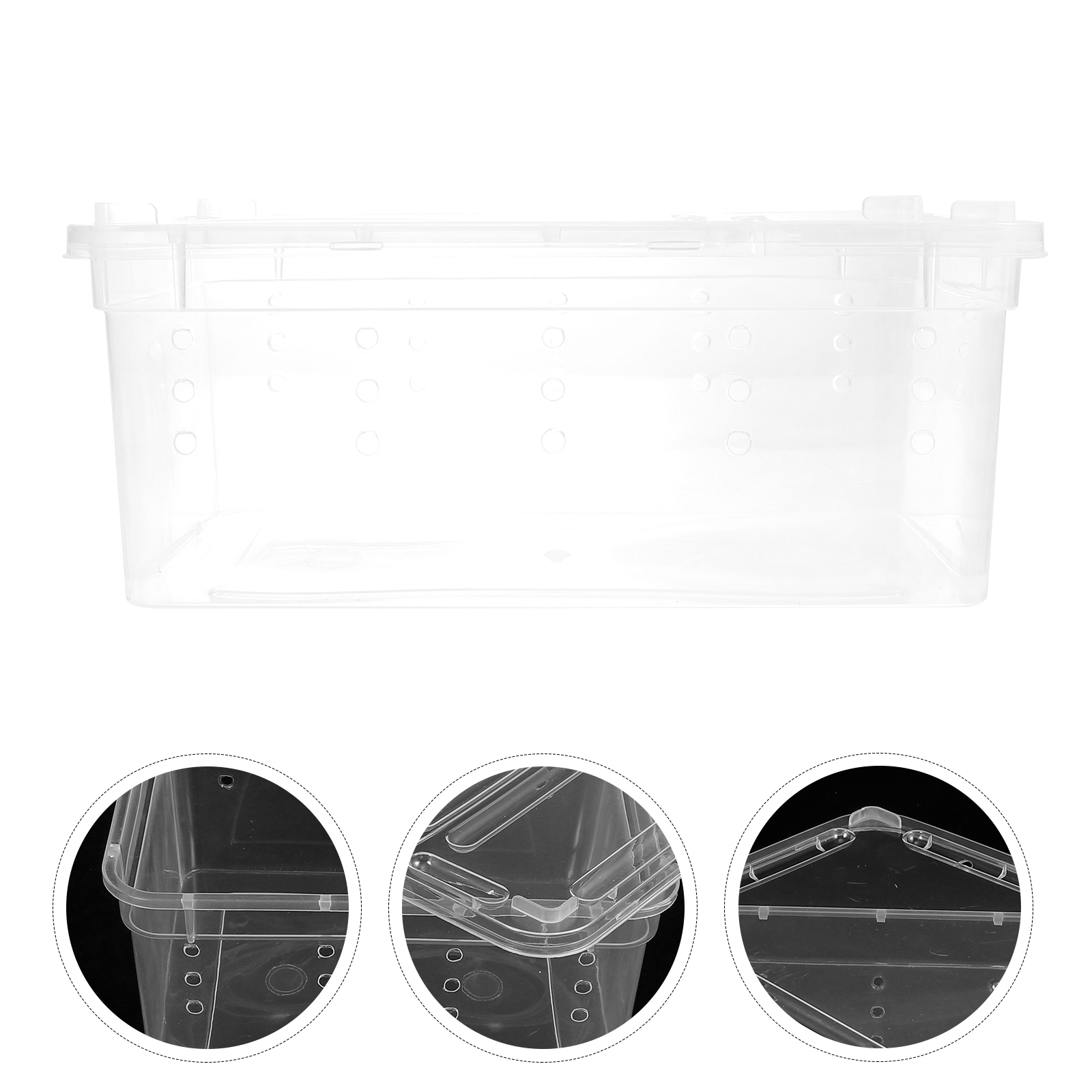 RENACLIPY 1Pack Reptile Breeding Box Transparent Plastic Rectangular ...