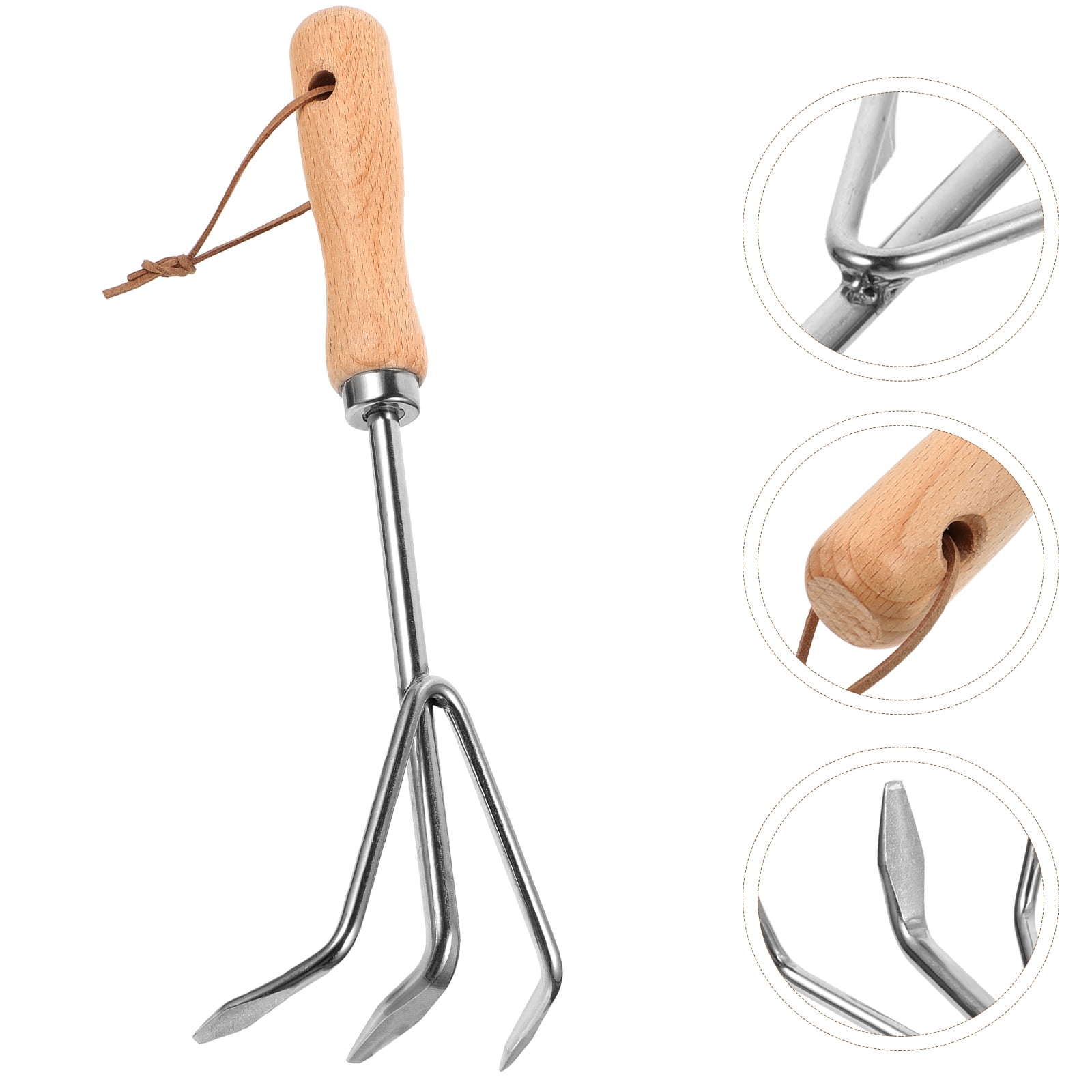 RENACLIPY 1Pack Silver Small Hand Rake with Ergonomic Design for ...