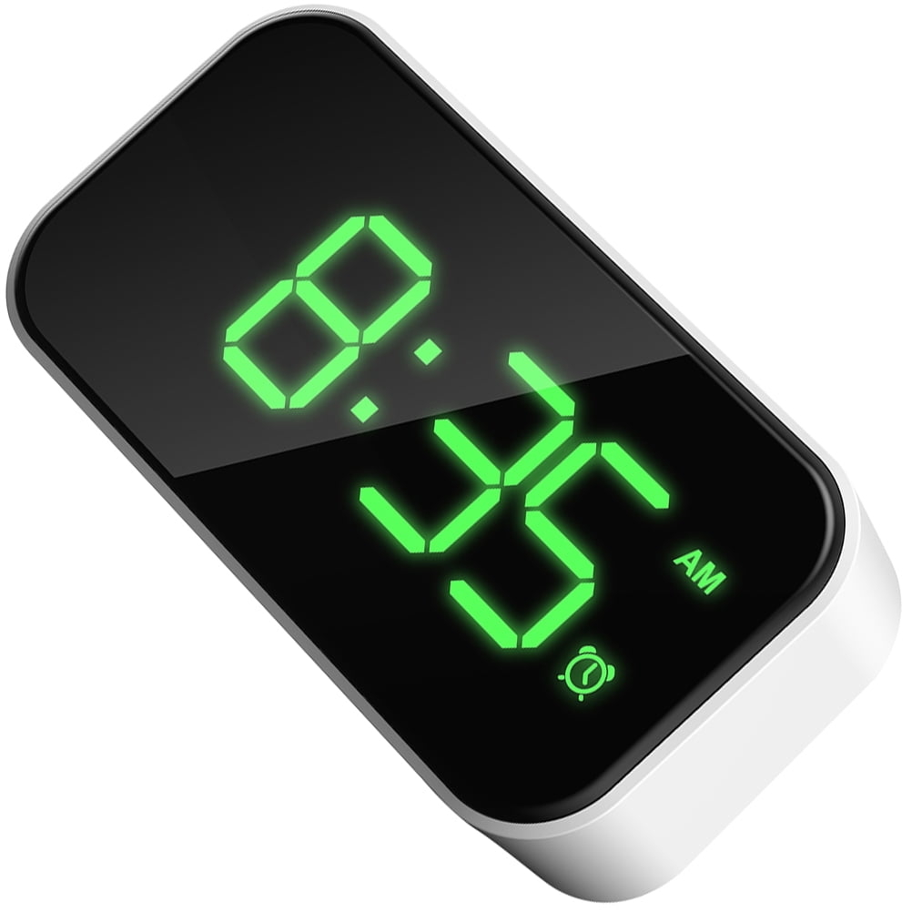 RENACLIPY 1Pack Simple Alarm Clock with USB Charging 12.8X6.6CM White ...