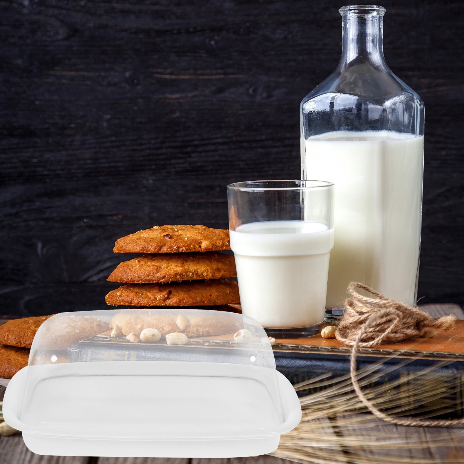 RENACLIPY White Plastic Butter Box for Fridge Storage, Practical ...