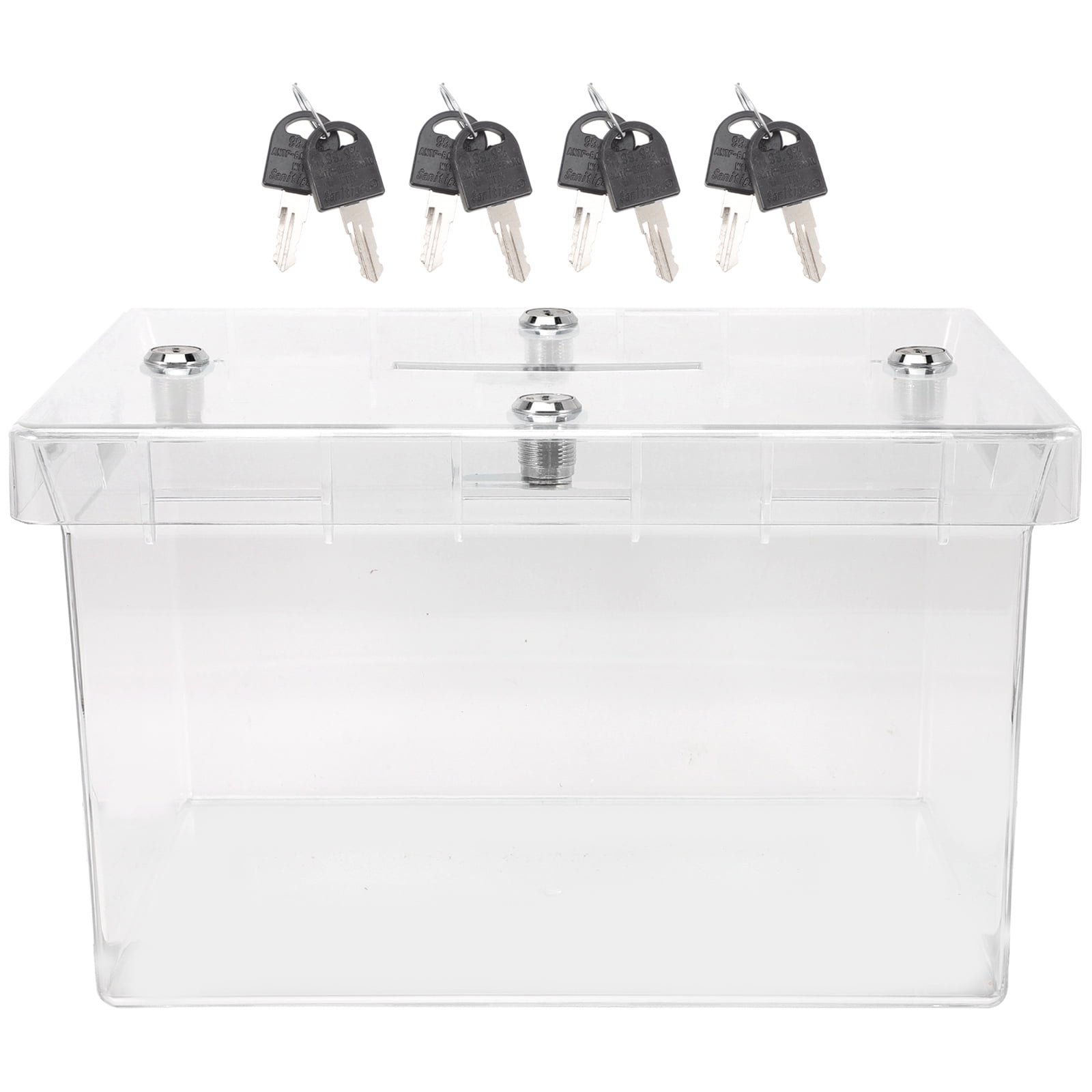 RENACLIPY Clear Acrylic Lockable Wedding Shoes Box Groom Storage - Walmart.com