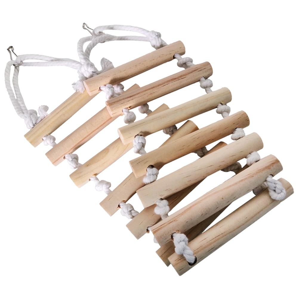 RENACLIPY 1Pcs Interesting Lizard Ladder Beige Wood and Cotton Ropes ...
