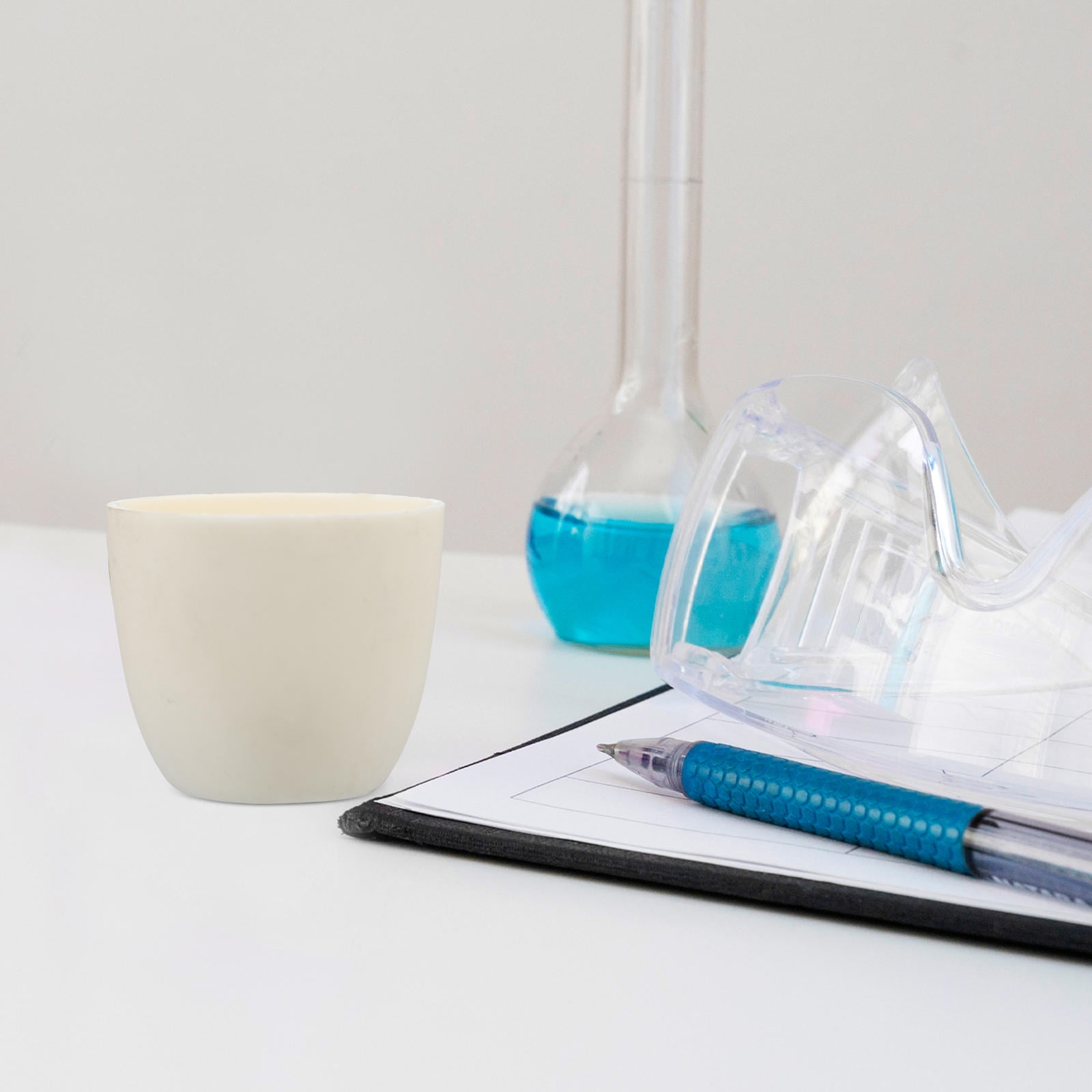 RENACLIPY 1Pcs Lab Porcelain Crucible with Lid for Materials Science ...