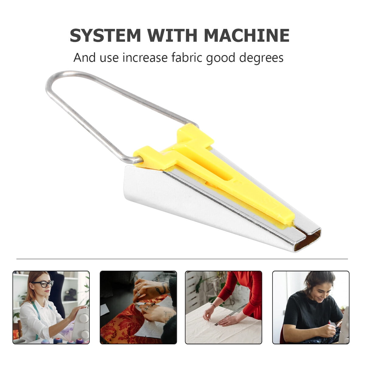 RENACLIPY 1Pcs Quilting Tool Folds Fabric for Home Sewers Yellow Metal ...