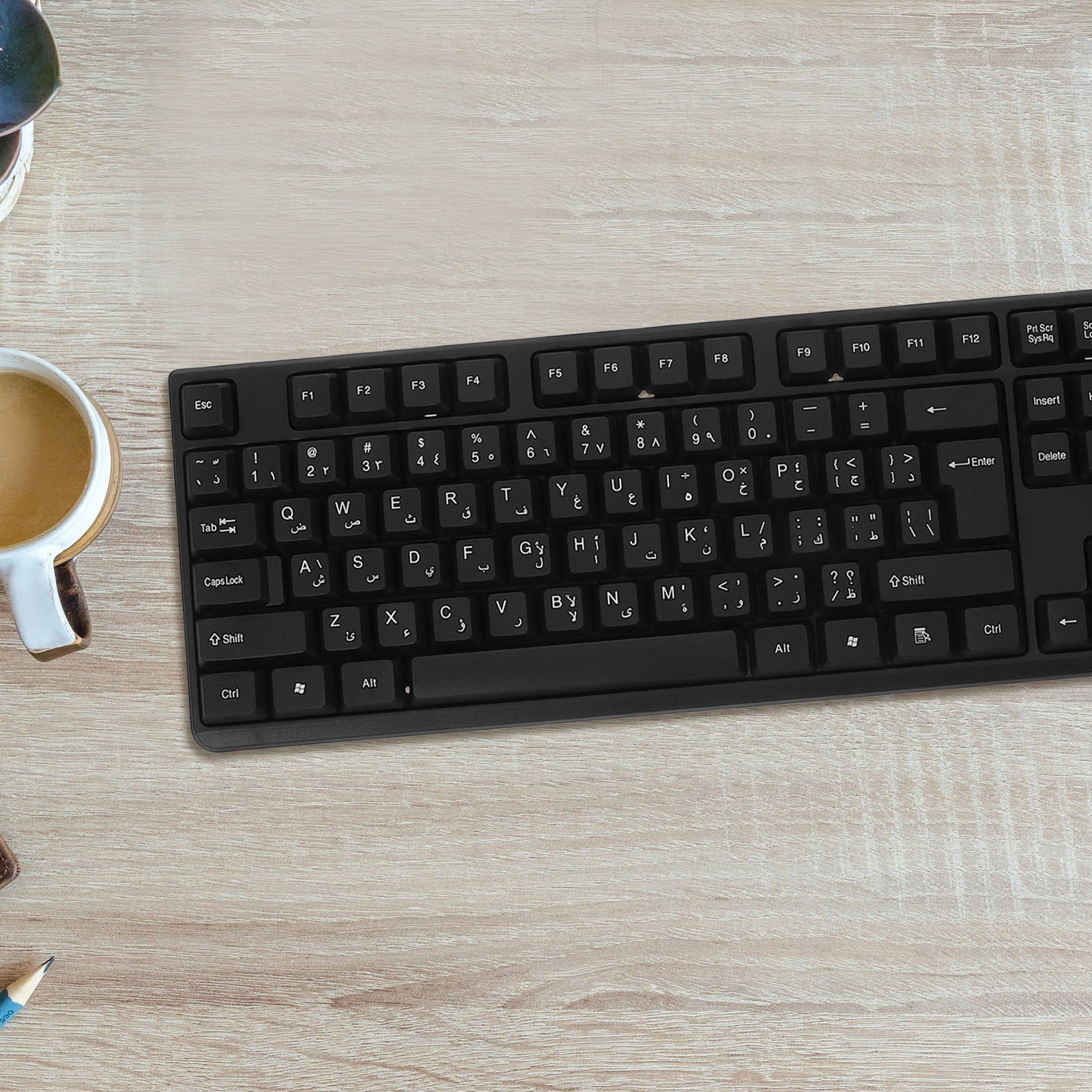 RENACLIPY Wired USB Rectangle Shape Computer Keyboard, and , Easy to ...