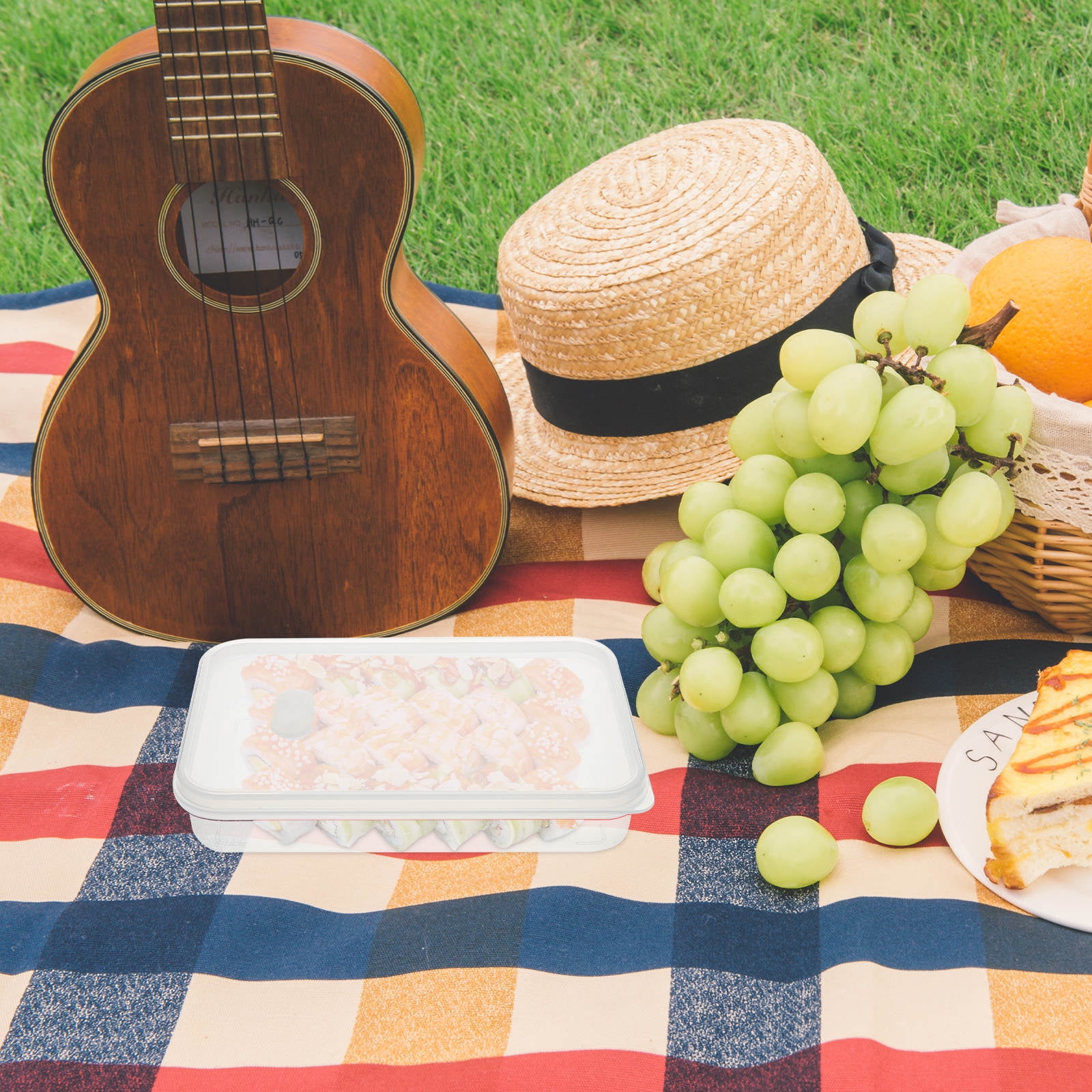 RENACLIPY 1Pcs Storage Box With Lid Clear Plastic 11.8X5.3X1.8In For ...