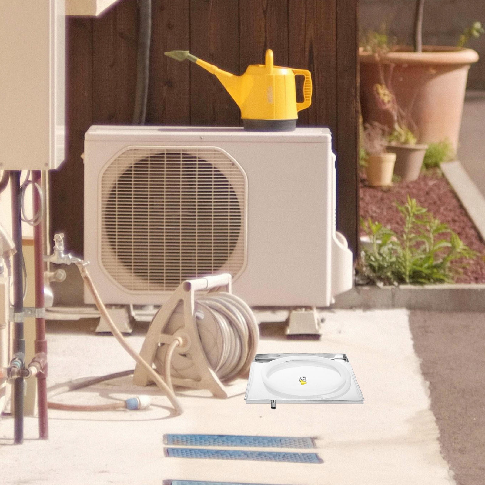 RENACLIPY 1Set Air Conditioner Drip Unit Water Drip Silver Square 15 ...