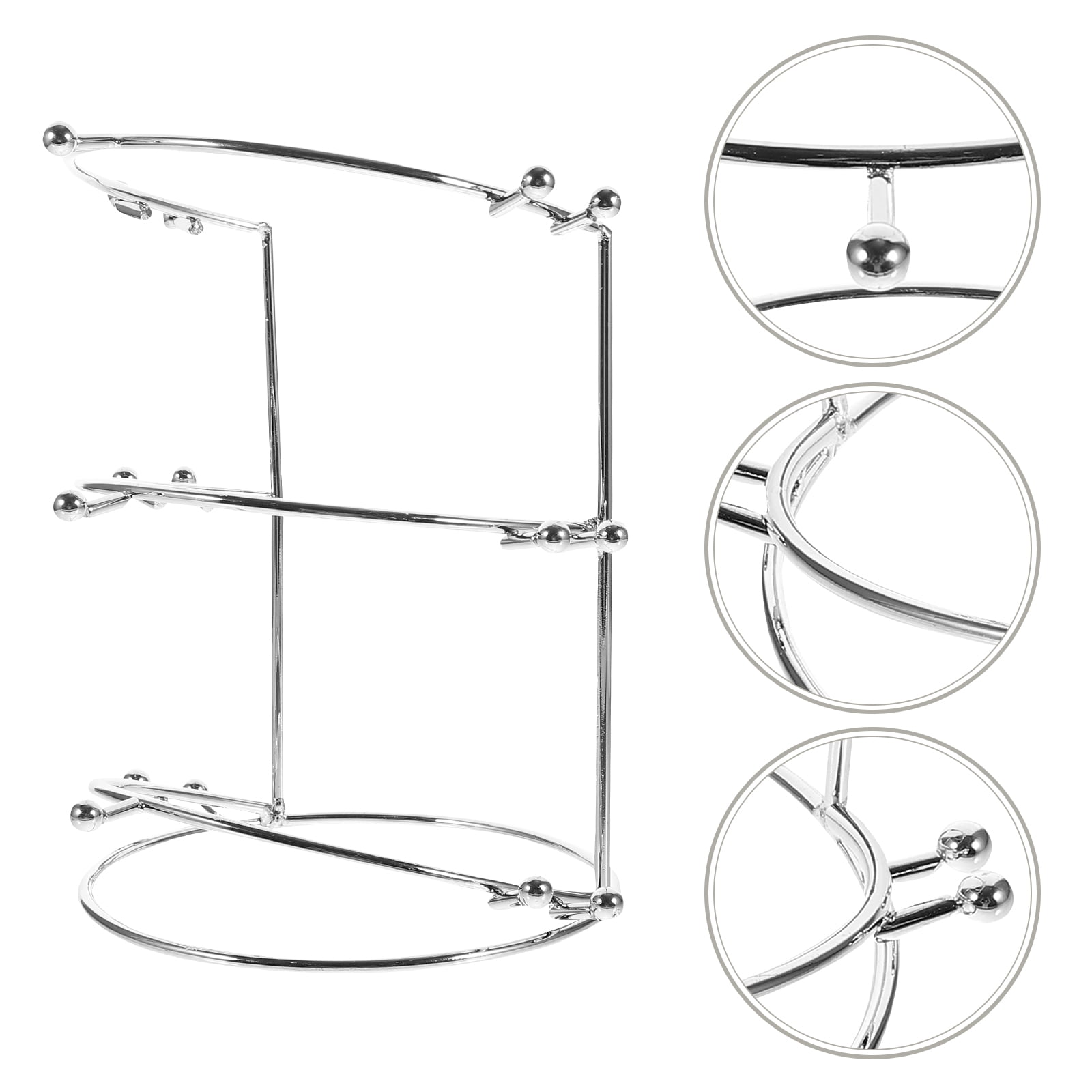 RENACLIPY Metal Three-Tier Display Rack Stand for Bridal Headpieces and ...