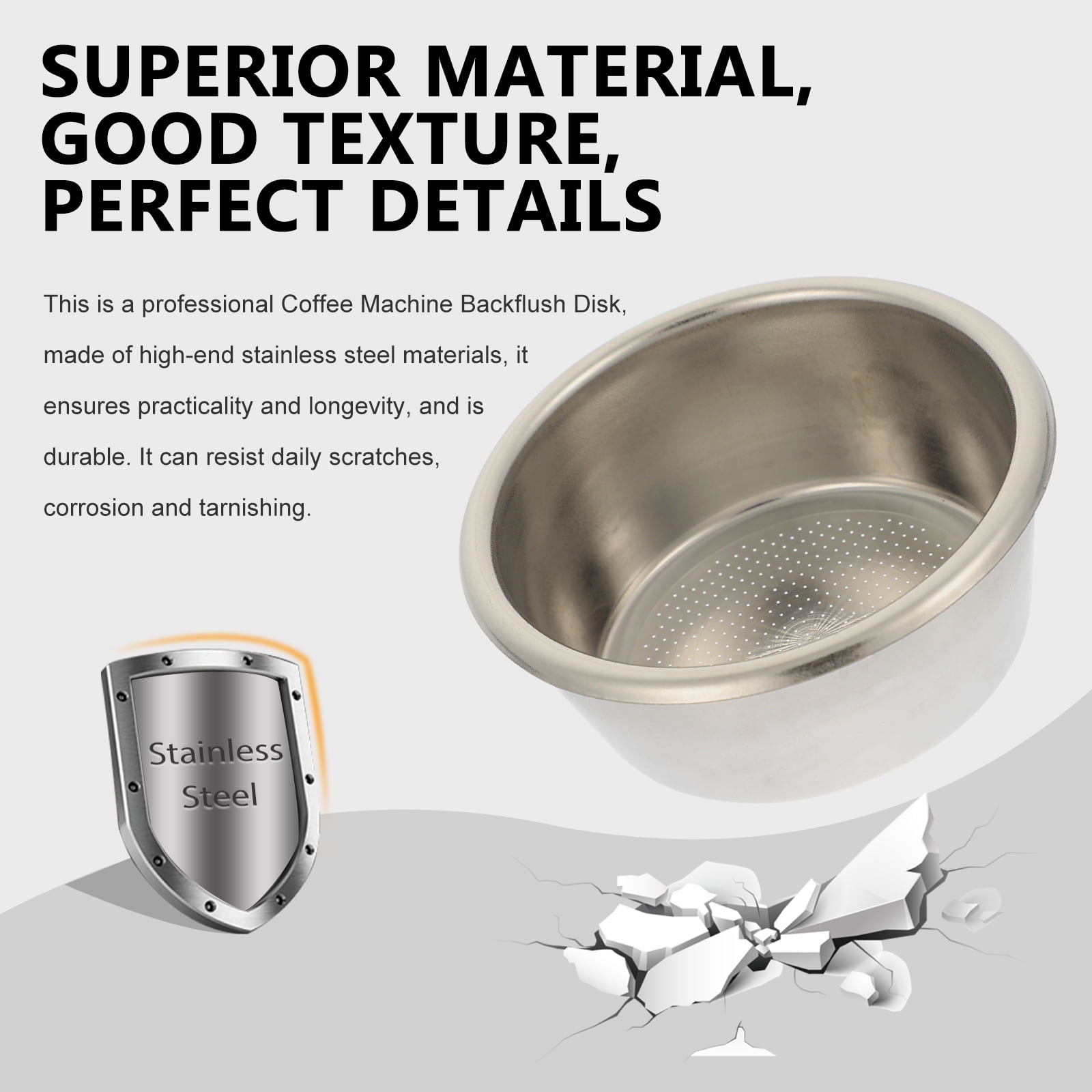 RENACLIPY Portafilter Container Coffee Filter Basket Stainless Steel ...