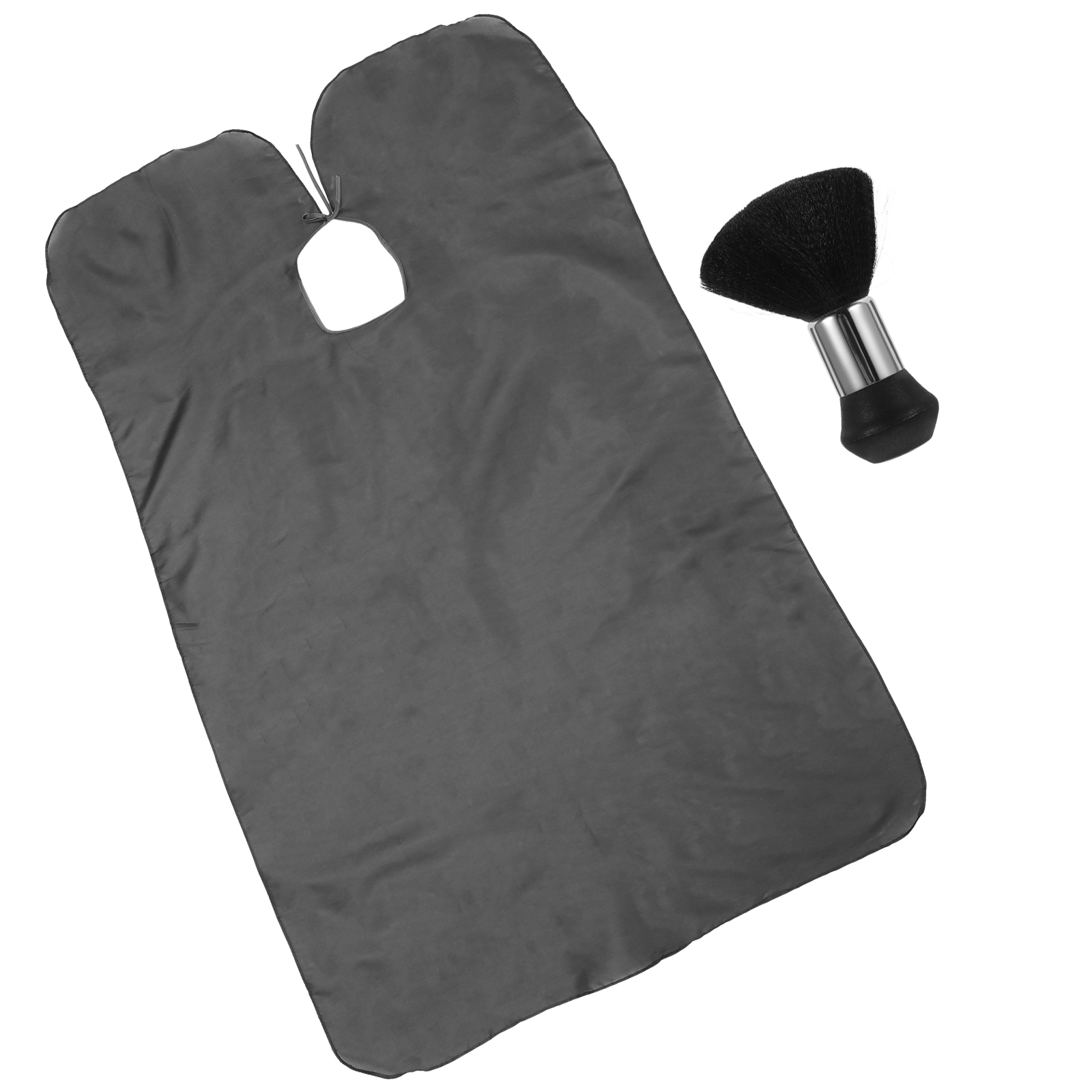 RENACLIPY Barber Cape Set Black 1 Set 55x27in - Walmart.com