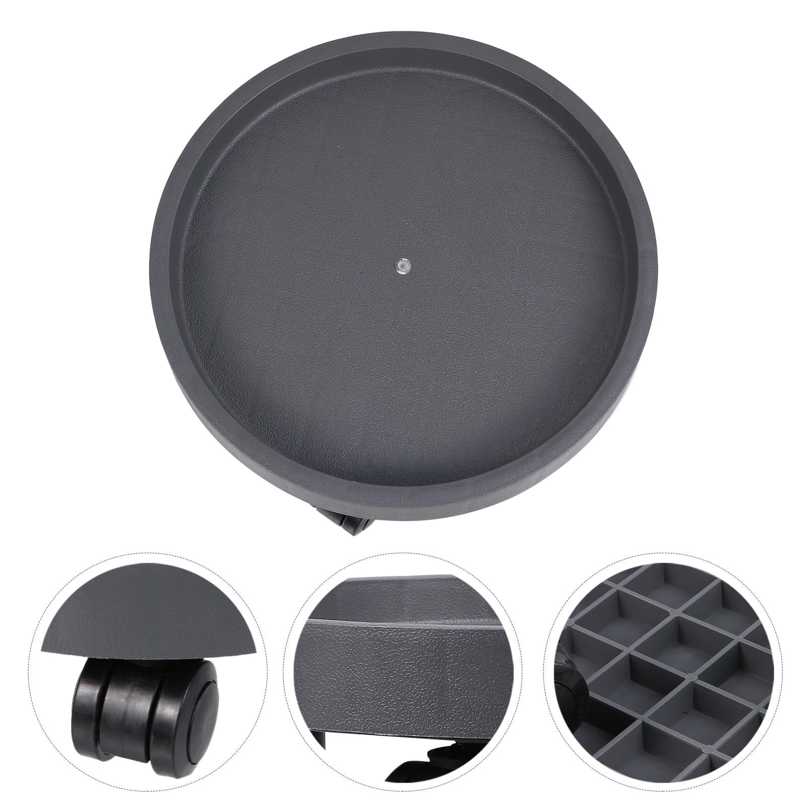 RENACLIPY 1Set Heavy Duty Trolley Flower Stand Resin Grey Movable ...