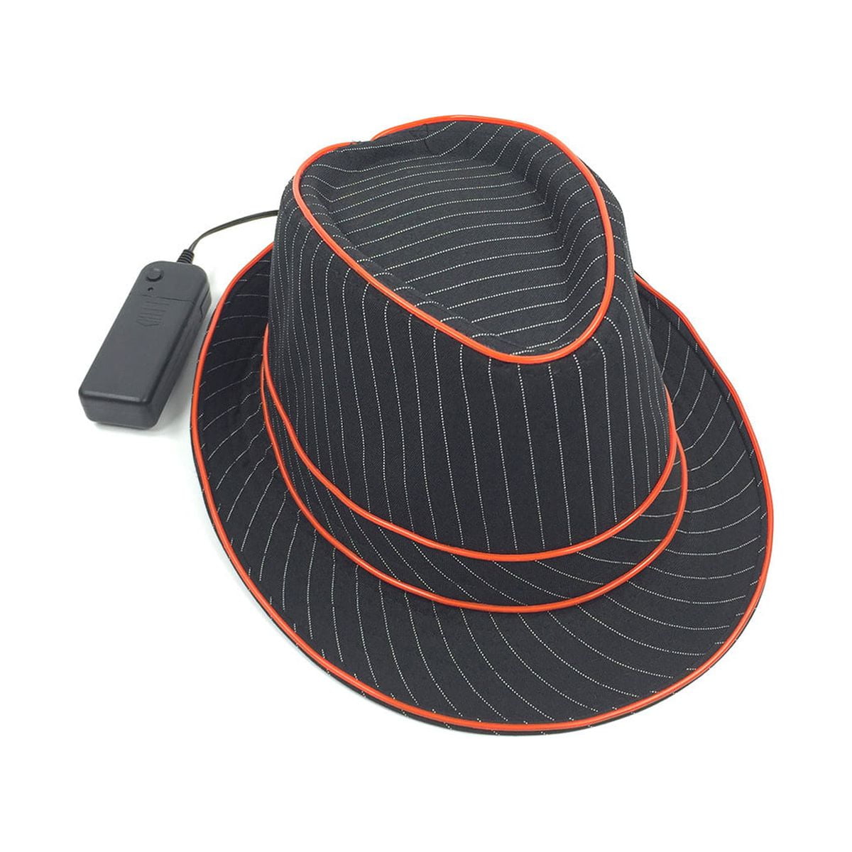RENACLIPY 1Set Led Flash Hat Jazz Hat Orange Wide Brim For Stage Performers And Dancers At Night ...