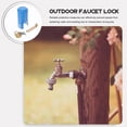 RENACLIPY 1Set Durable Outdoor Faucet Lock in Blue with Special ...