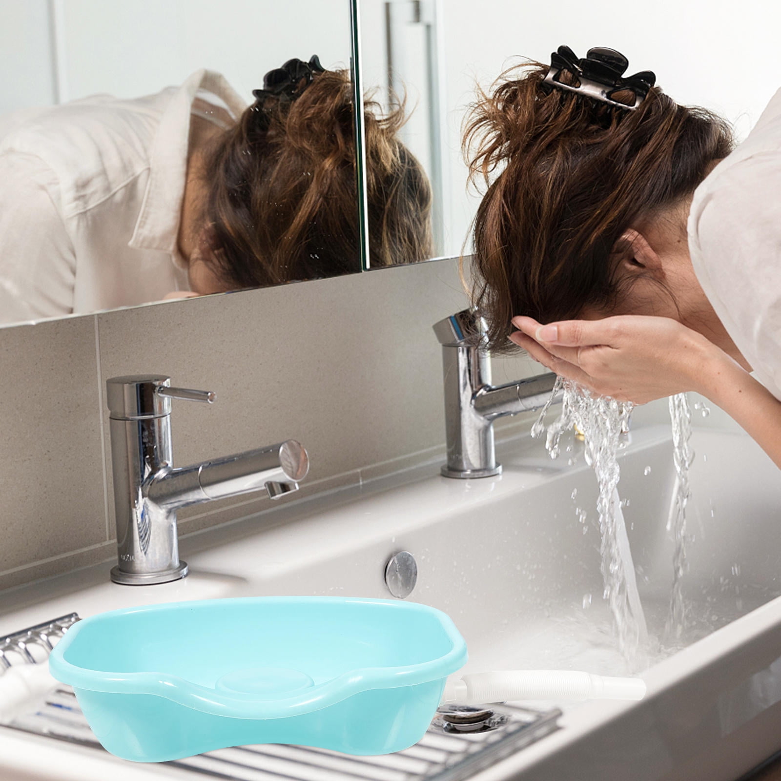 RENACLIPY Bedridden Hair Wash Basin Plastic 1 Set - Walmart.com