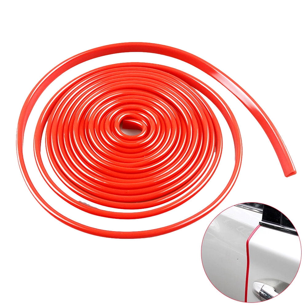 RENACLIPY 1Set Red PVC Door Edge Guards for Car Doors Automotive Anti ...