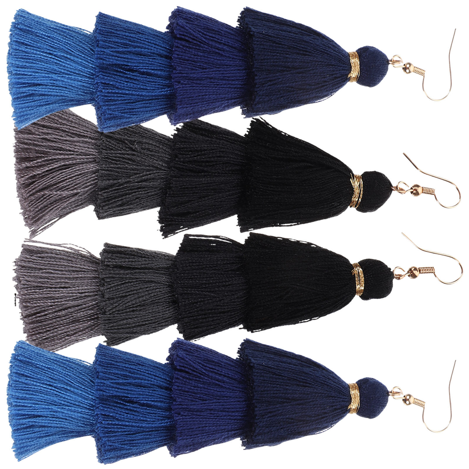 RENACLIPY 2 Pairs Dangle Drop Earrings Assorted Thread For Women ...
