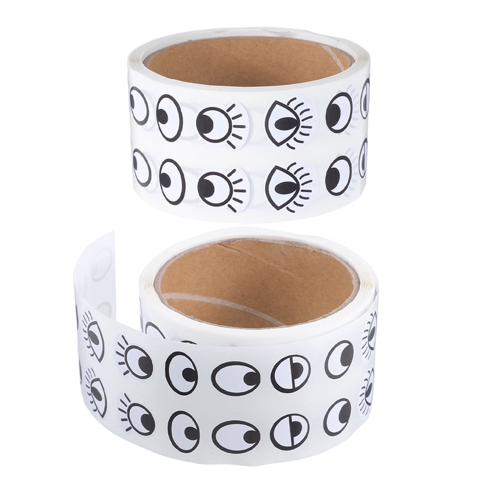 RENACLIPY Funny Eyeball Sticker Eyes Stickers Black 2 Rolls - Walmart.com