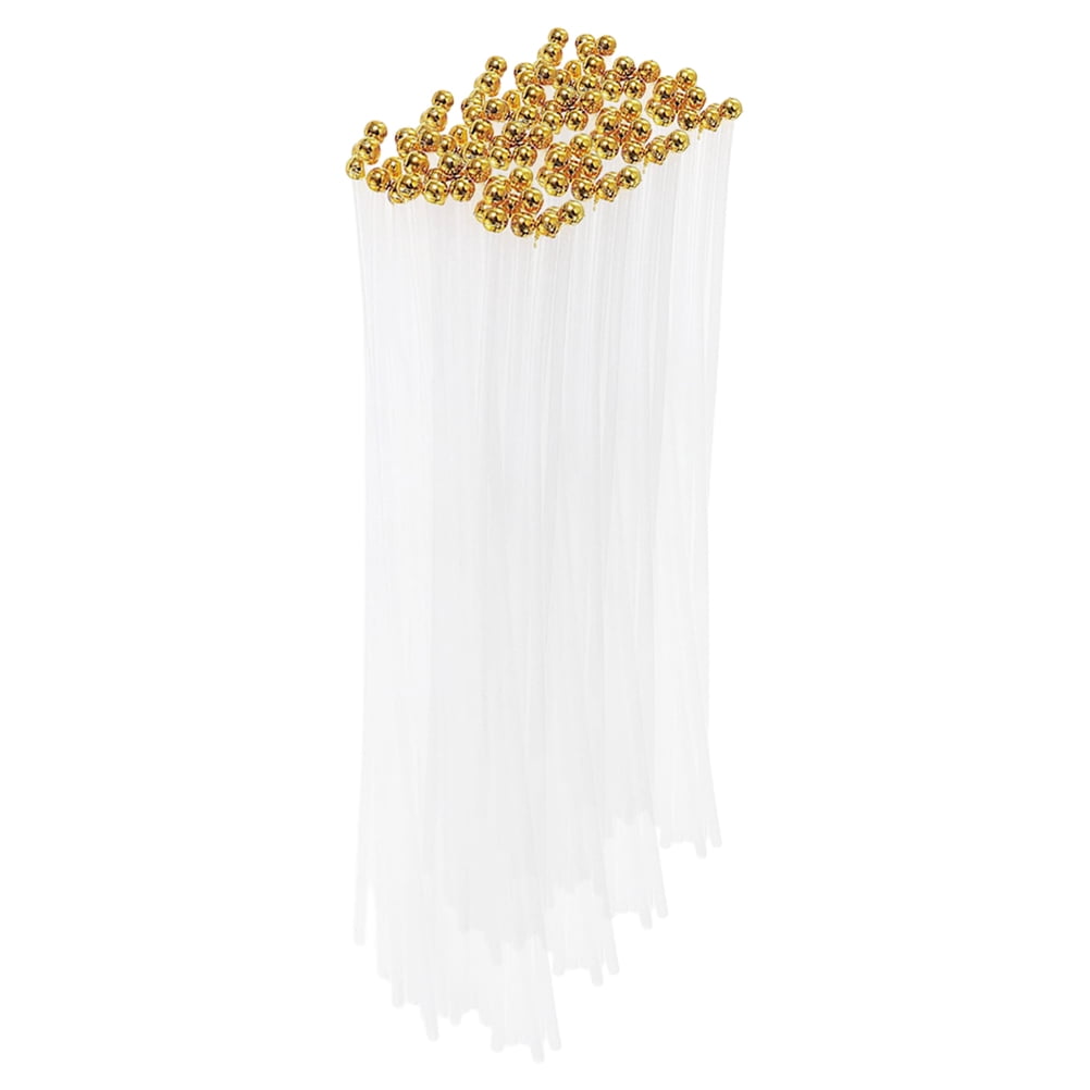 RENACLIPY Flag Handheld Pole White Plastic 200Set 15In - Walmart.com