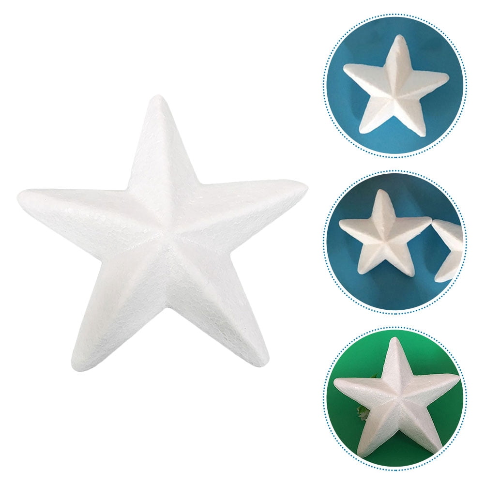 RENACLIPY Foams Stars DIY Ornament White Foam 20Pcs - Walmart.com