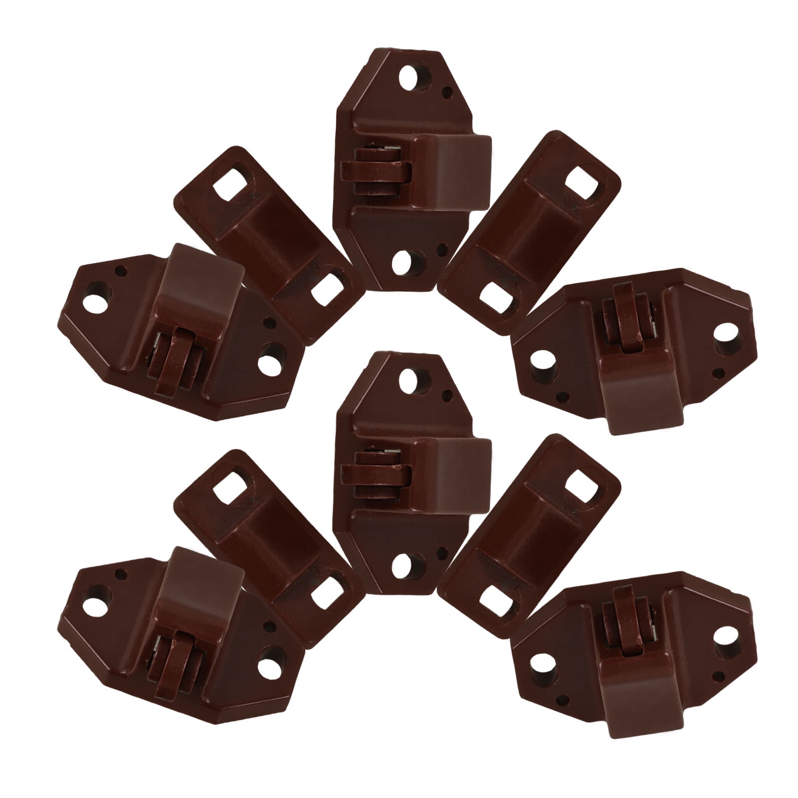 RENACLIPY Cabinet Catches Cupboard Door Closer Latch Plastic 20Set ...