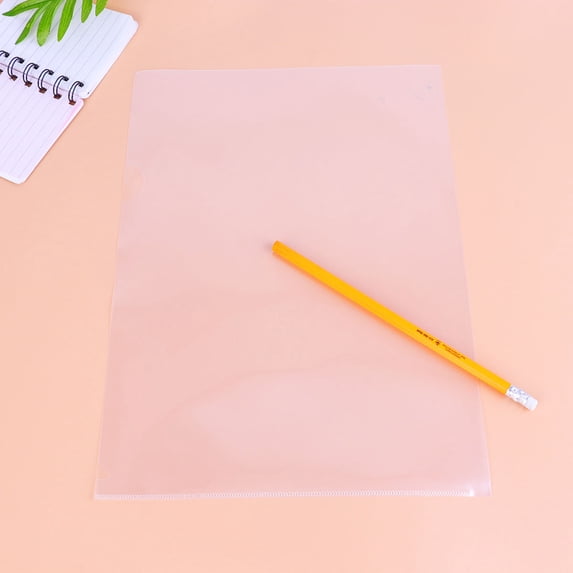 RENACLIPY Plastic File Folder 20 Pieces L-Shaped Document Organizer for ...