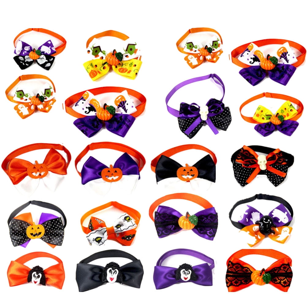 RENACLIPY Pet Bowknot Collar Assorted Color 20Set 7.1x1.8x0.4in ...