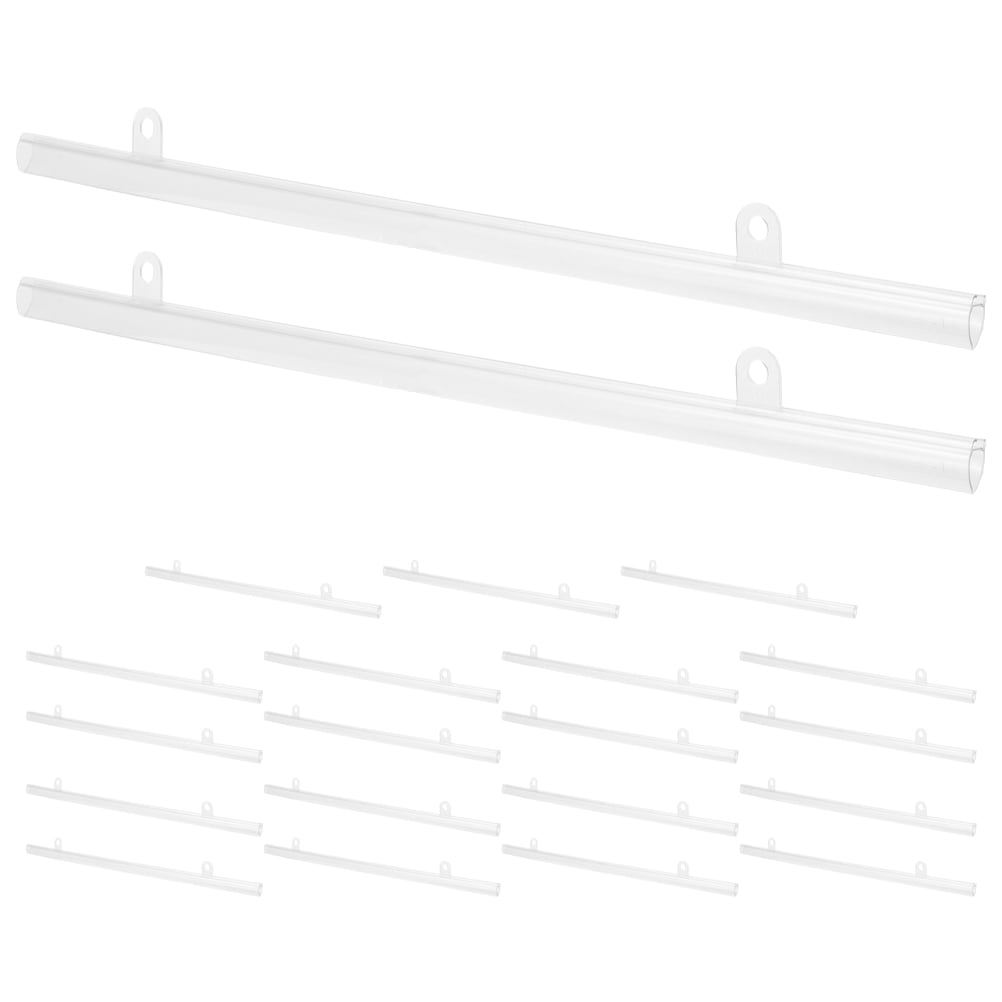 RENACLIPY 20Pcs Poster Gripper Rail Transparent PVC Easy Hanging ...