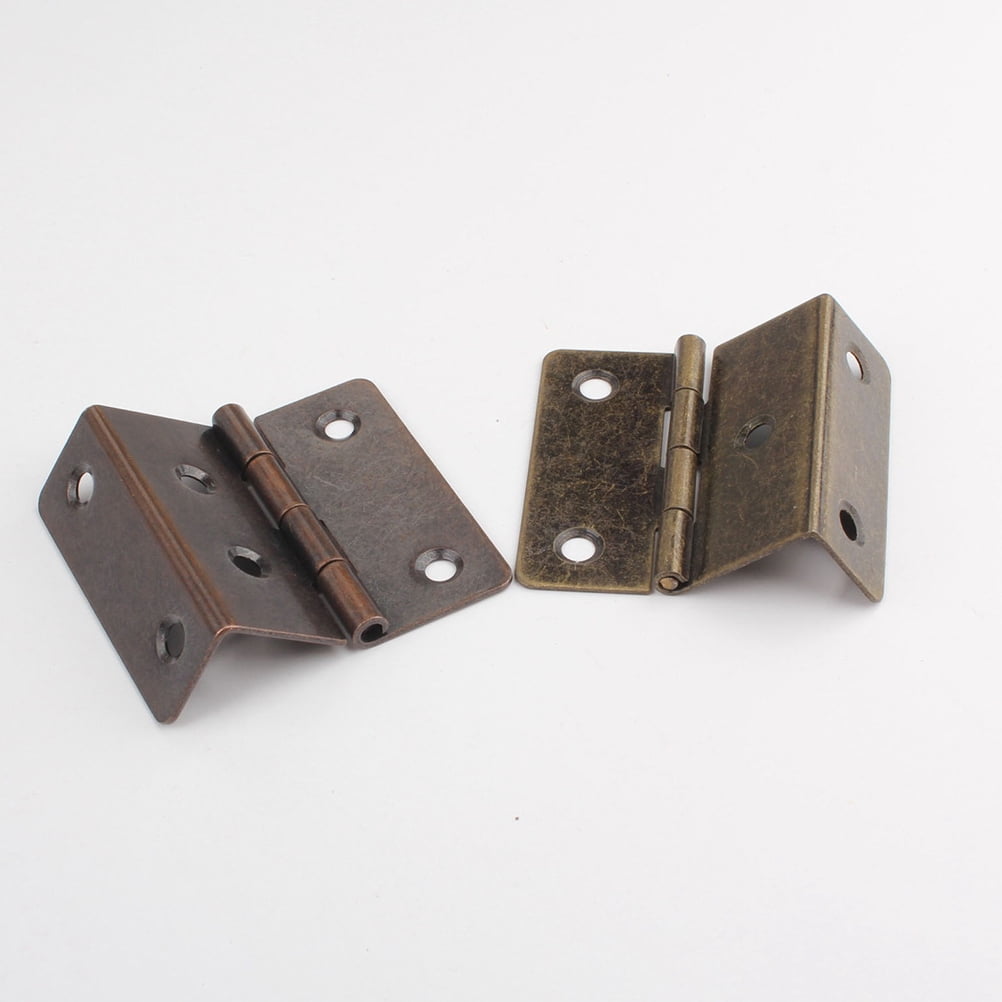RENACLIPY 20Pcs Coffee Iron Concealed Cabinet Door Hinges Triple ...