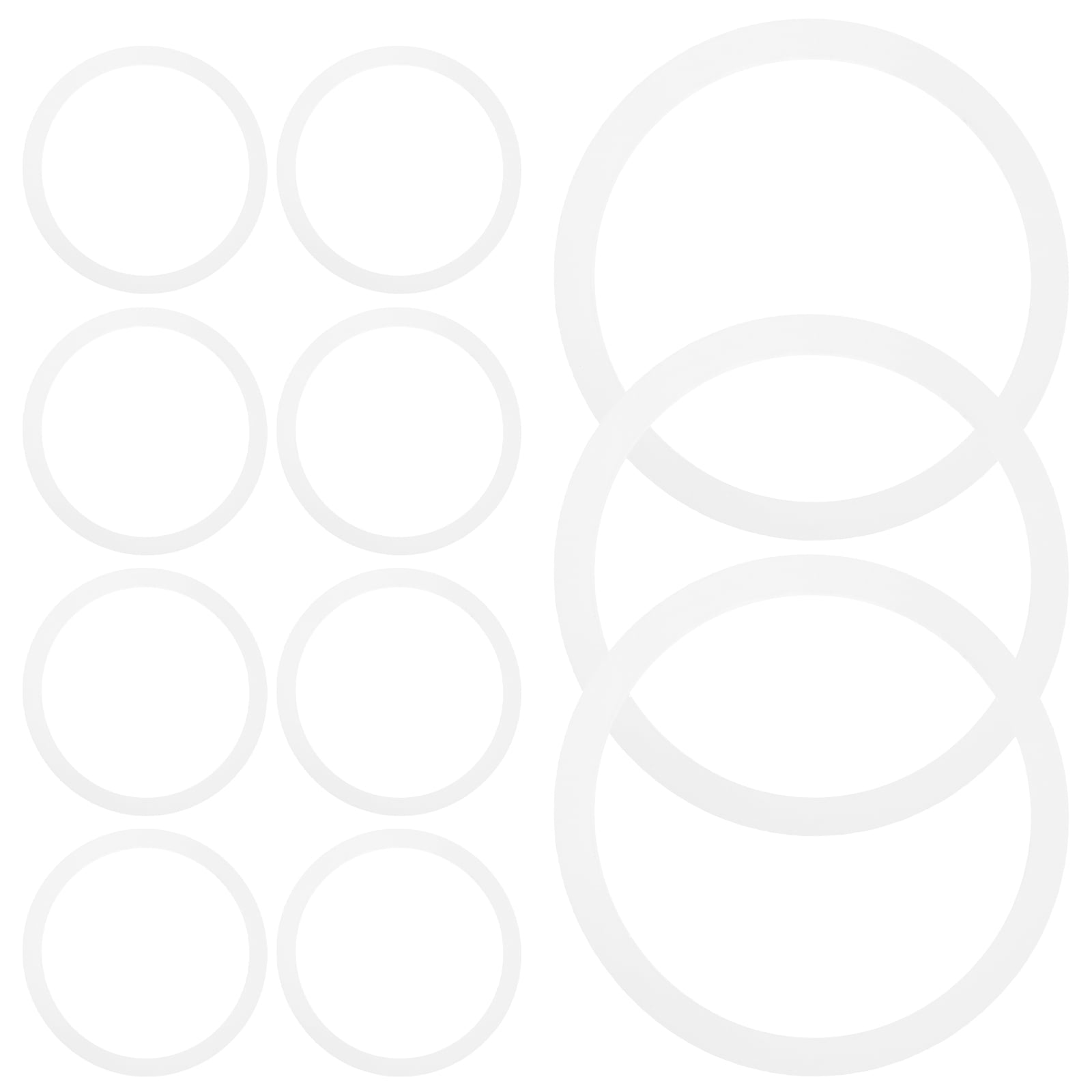 RENACLIPY 20Pcs White Silicone Sealing Rings for Mason Jars and Lid ...