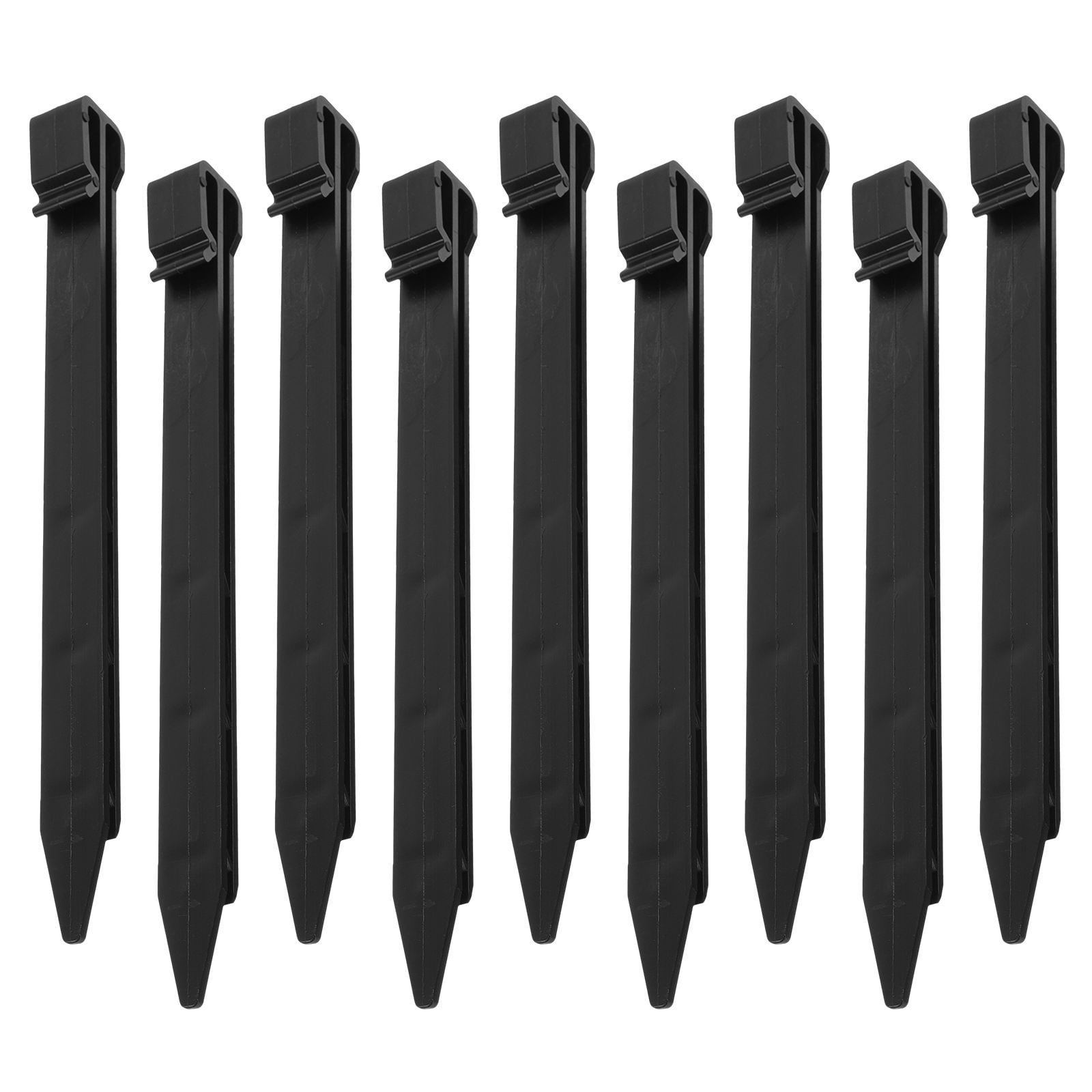 RENACLIPY 20 Set Black Plastic Ground Spikes for Outdoor Garden ...
