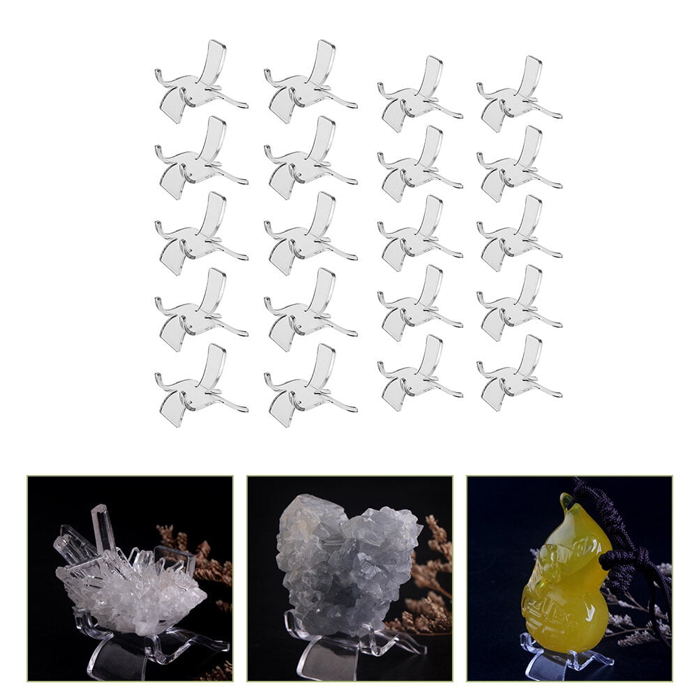 RENACLIPY 20Pcs Clear Acrylic Display Stands for Small Collectibles ...