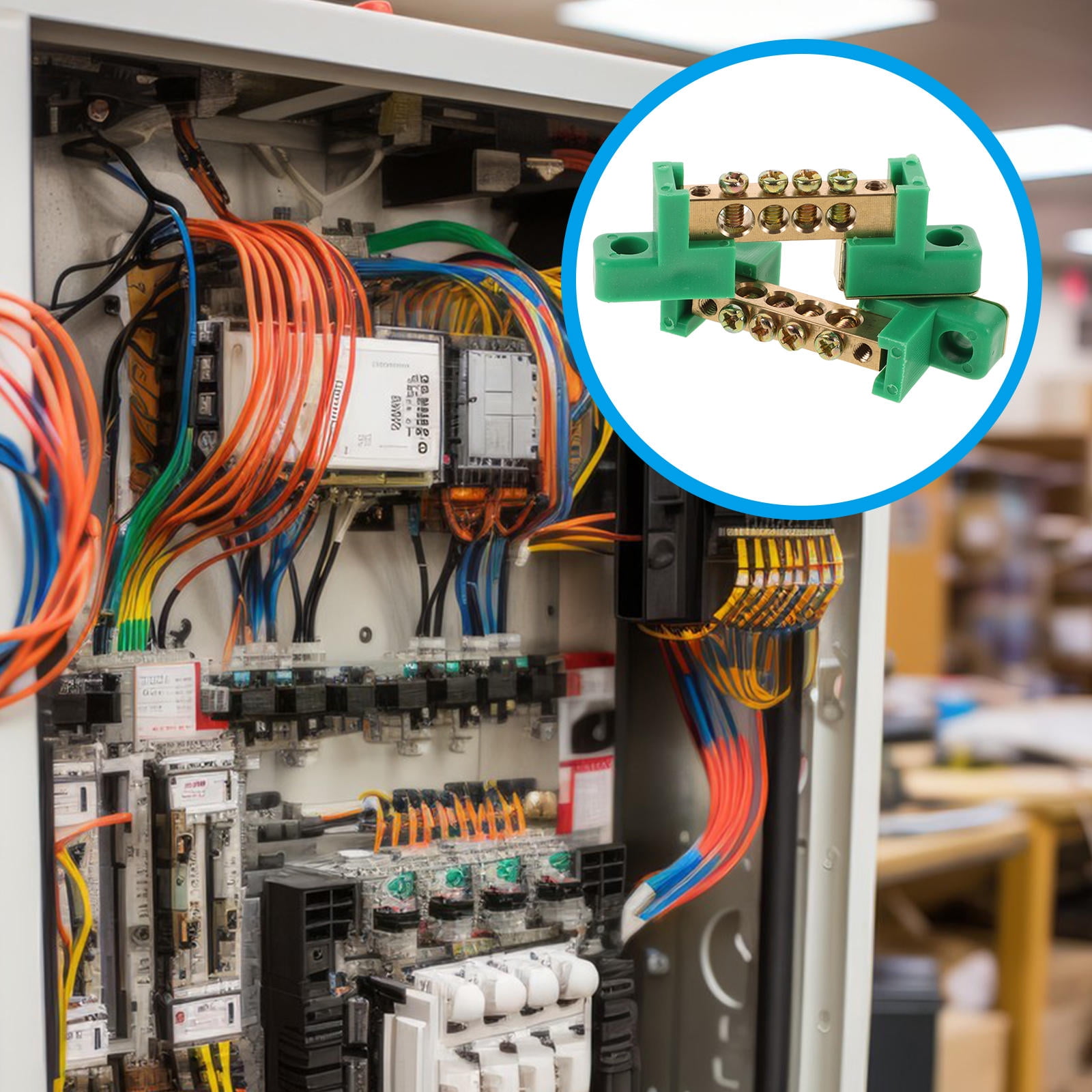 RENACLIPY 2Pack Ground Bus Bars Wiring Terminals Copper Multi ...