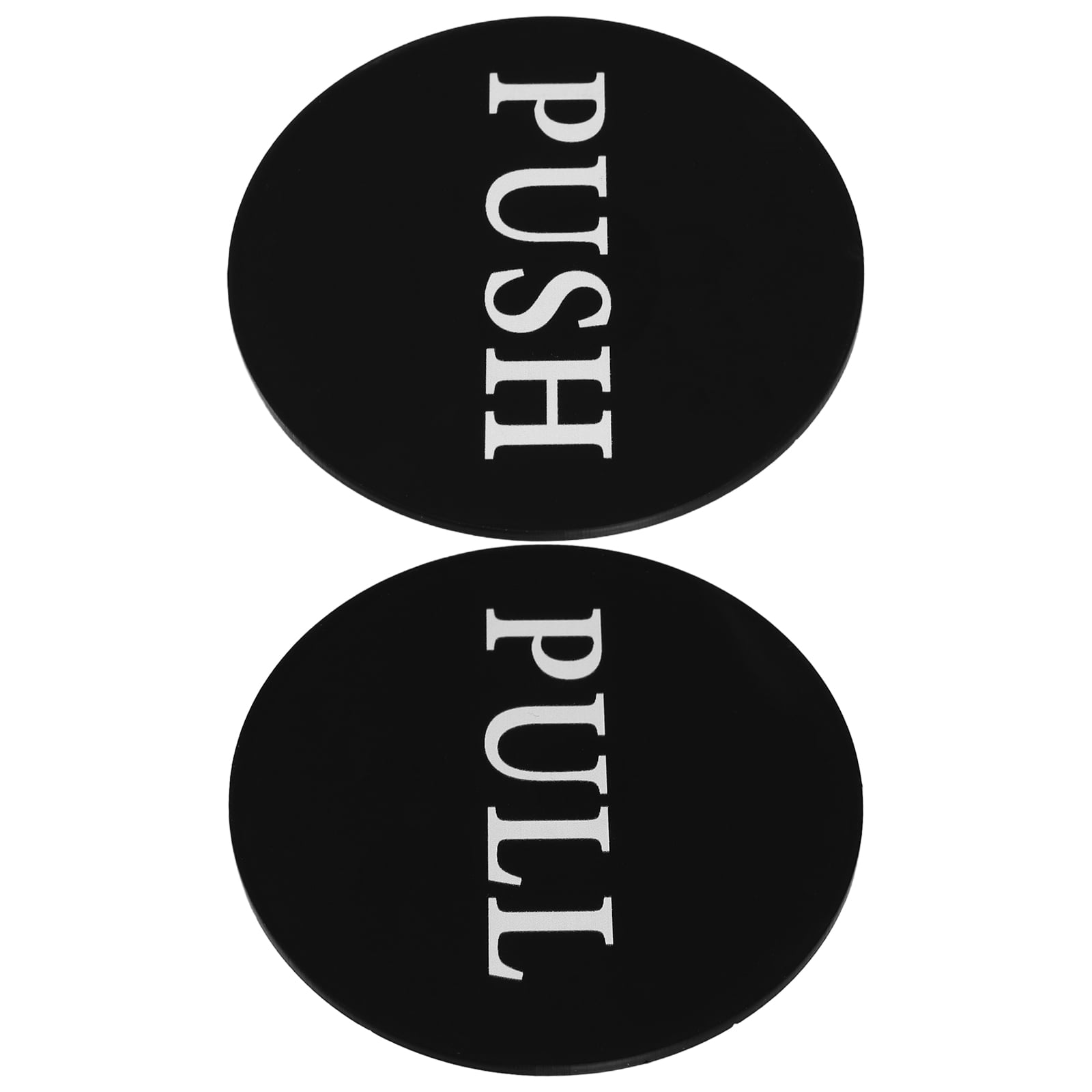 RENACLIPY 2Pcs Acrylic Push Pull Door Signs for Glass Doors with ...