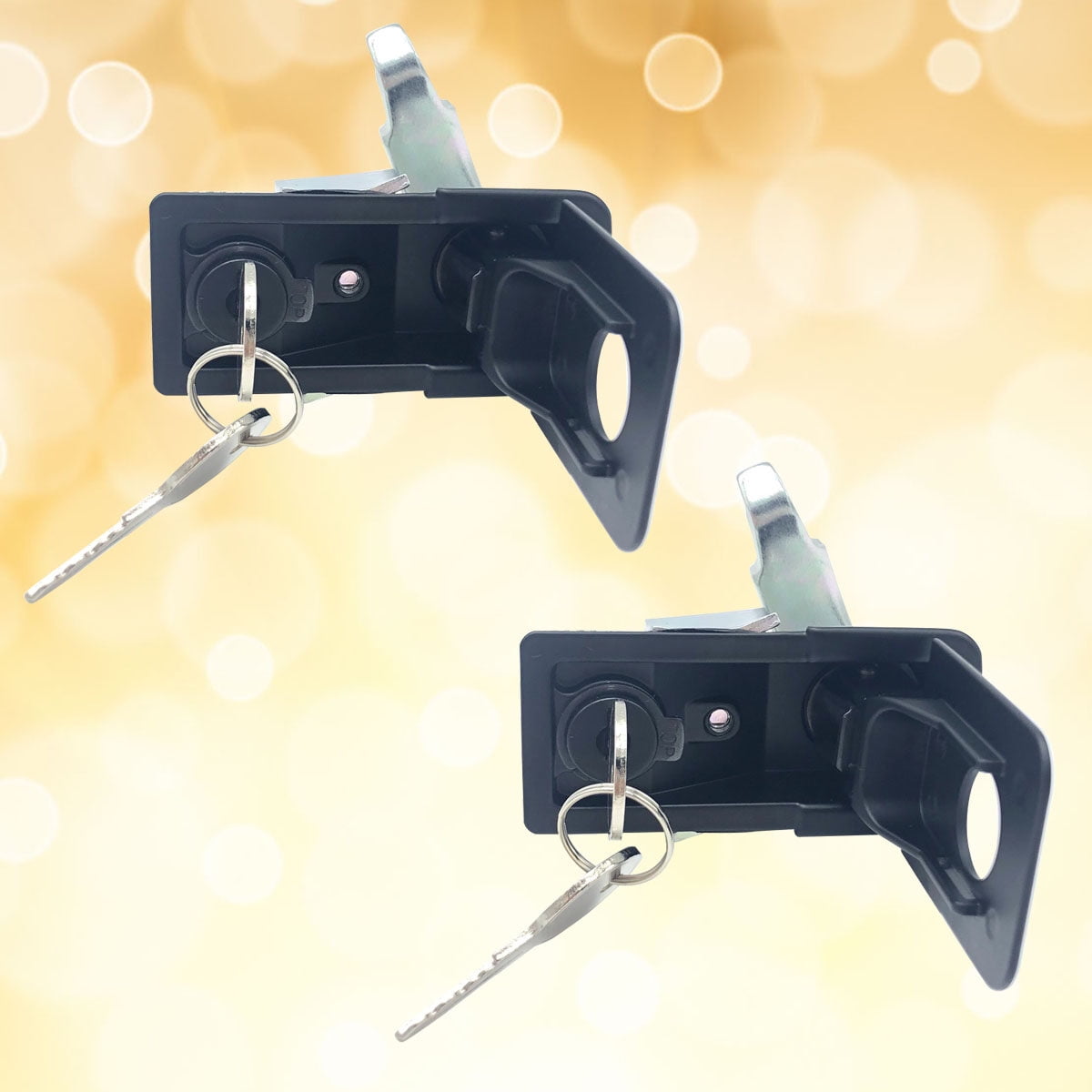 RENACLIPY 2Pcs Black Steel Lock for Trailer and with Anti-theft and ...