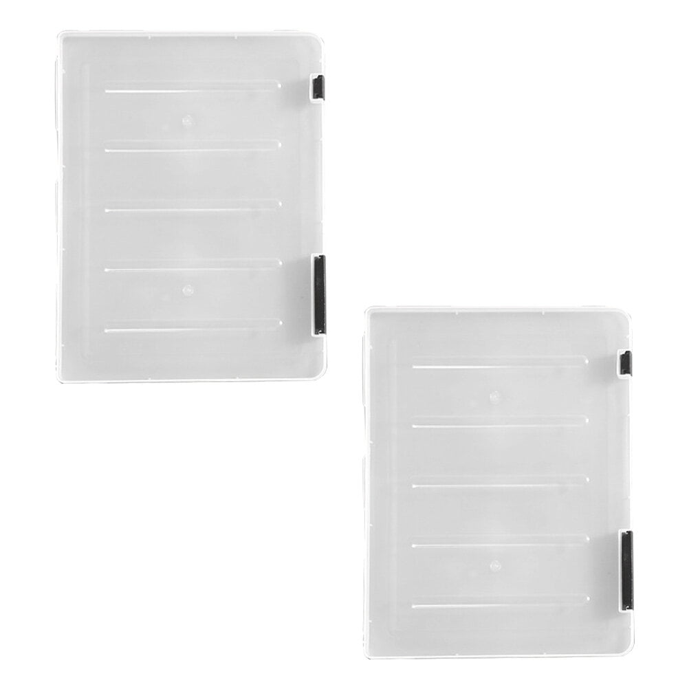 RENACLIPY 2Pcs Document Organizer Box for Files with Lids Rectangular ...